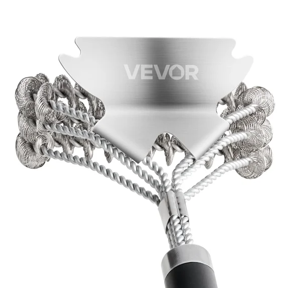 Vevor Bbq Grill Brush And Scraper Stainless Steel Bristle Free Grill ...