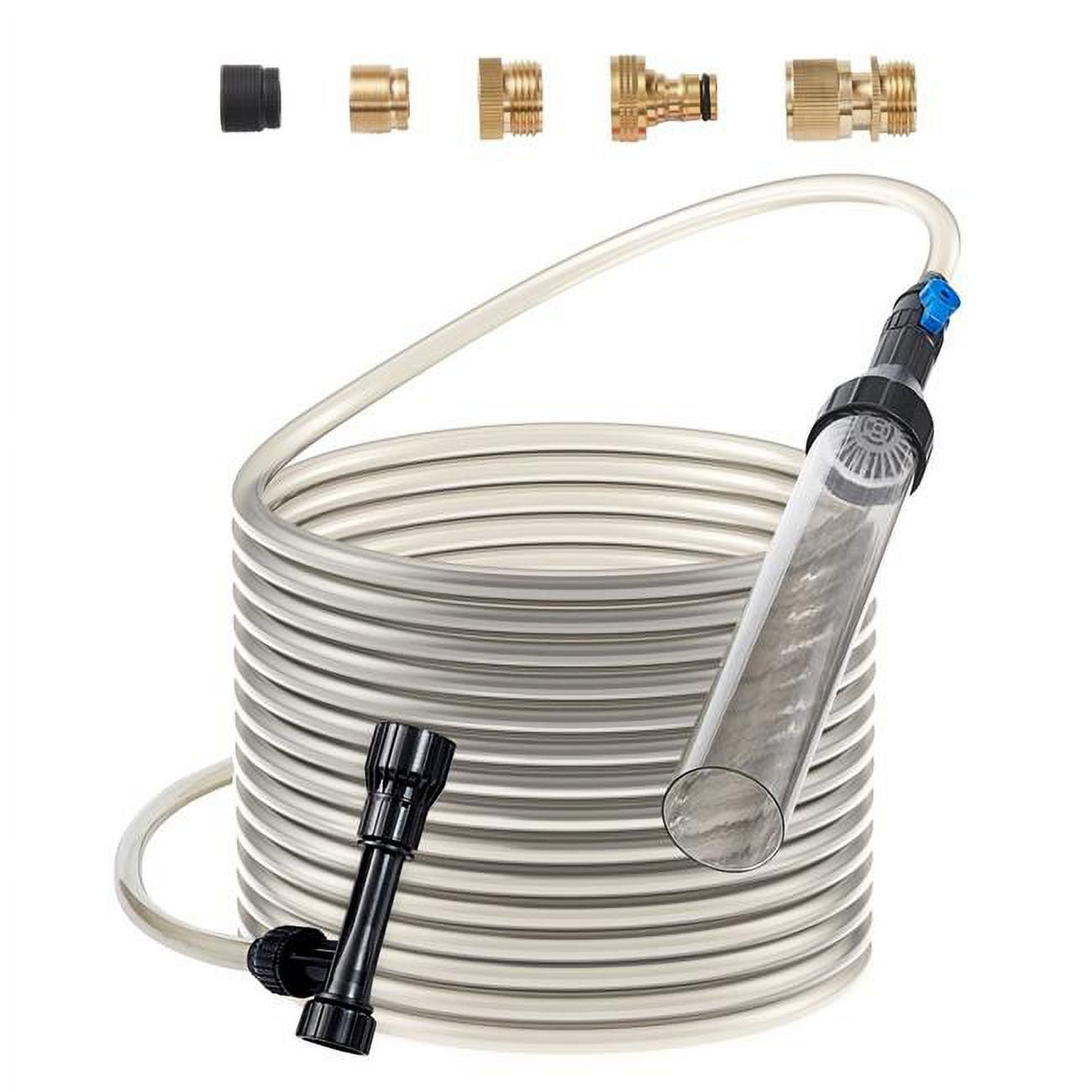 Vevor HXSHSQKLJ33Y2VS17V0 33 ft. PVC Hose Aquarium Vacuum Gravel ...