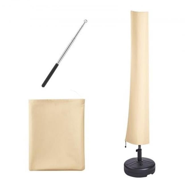 Vevor HWS420DPU12FT67OIV0 Water Resistant PU 2000 mm Patio Umbrella ...