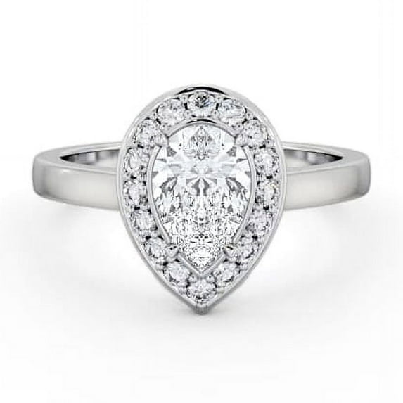 Vexa Jewel 1.9 Ct Pear Cut Lab Created Diamond Ring - 14K White Gold ...