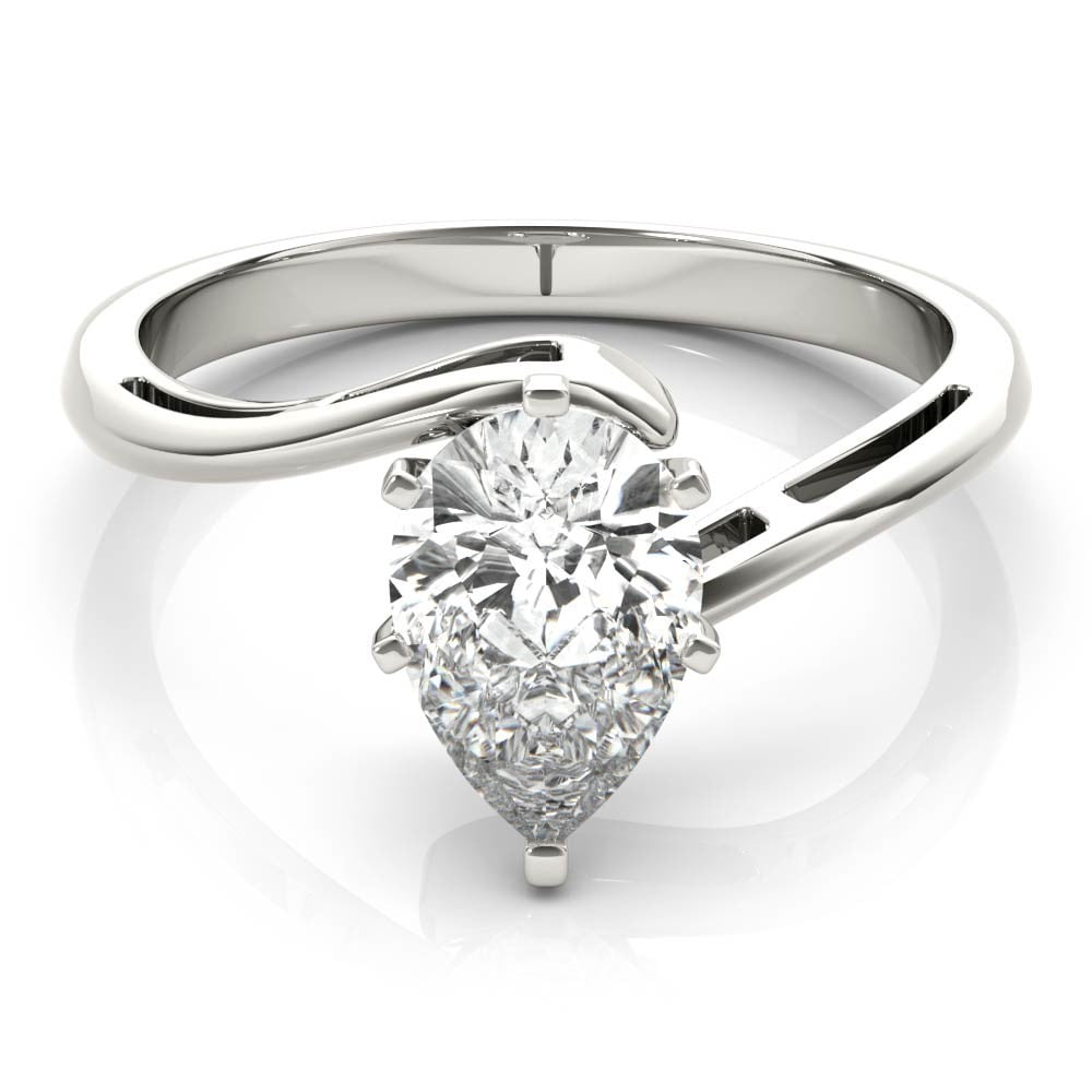 Vexa Jewel 2.1 Ct Pear Cut Solitaire Moissanite Ring - Moissanite in ...