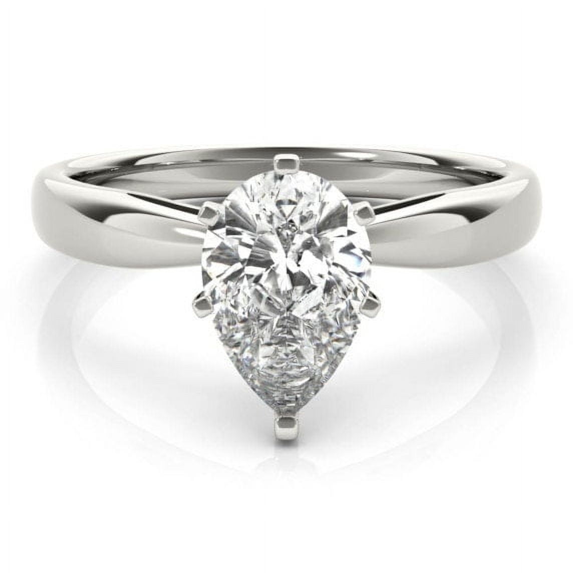 Vexa Jewel 2 Ct Princess Cut Hidden Halo Diamond Ring - Solitaire Engagement Ring with Halo ...