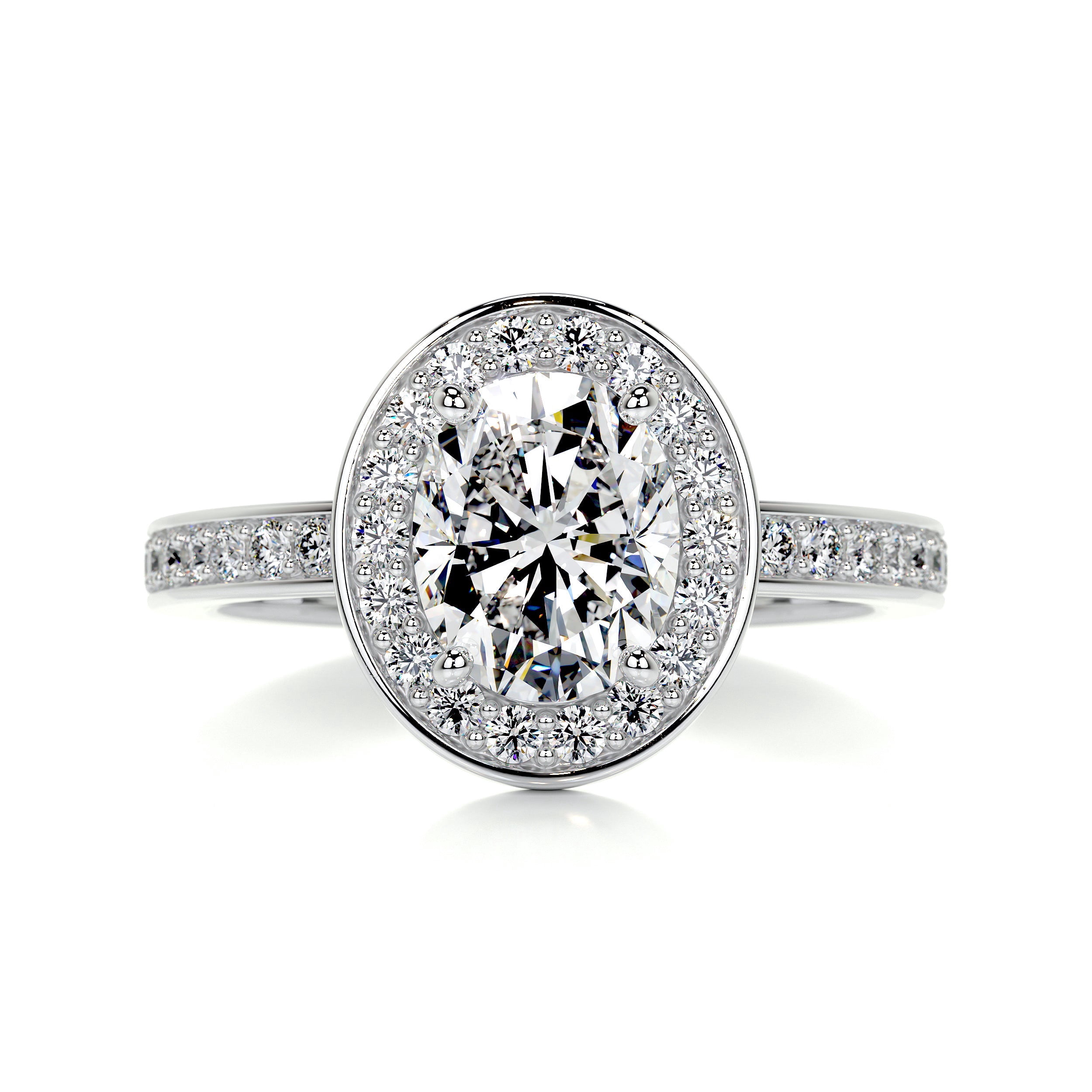 Vexa Jewel Wedding Ring - 14K White Gold Plated Ring for Her - 2 Ct ...