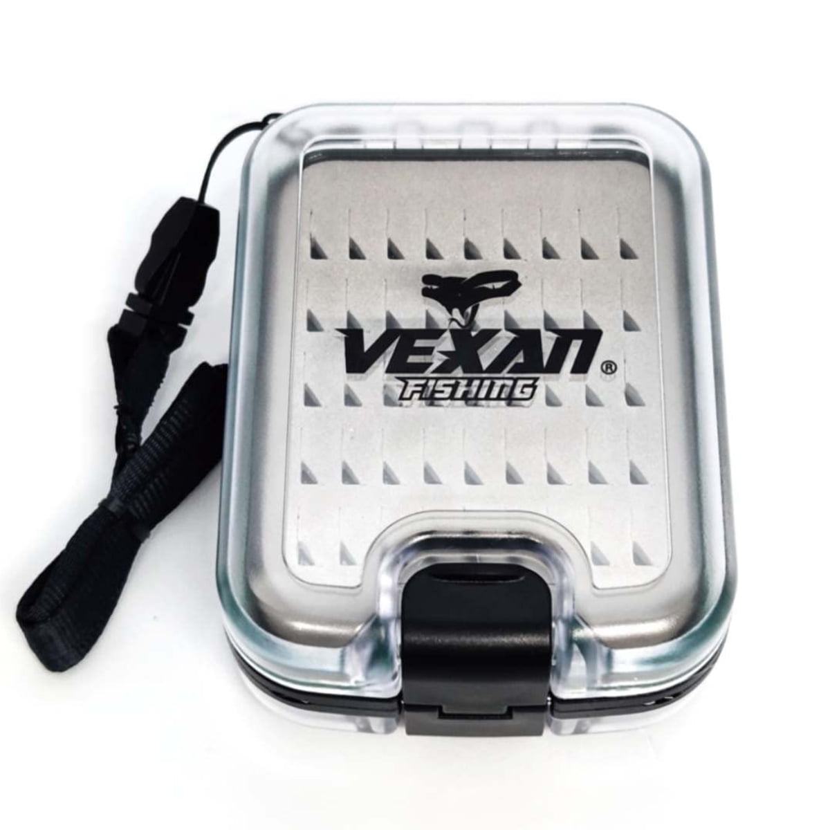 Vexan Double-Sided Jig Box with Transparent Lid, Gray/Clear, Small, 90 ...