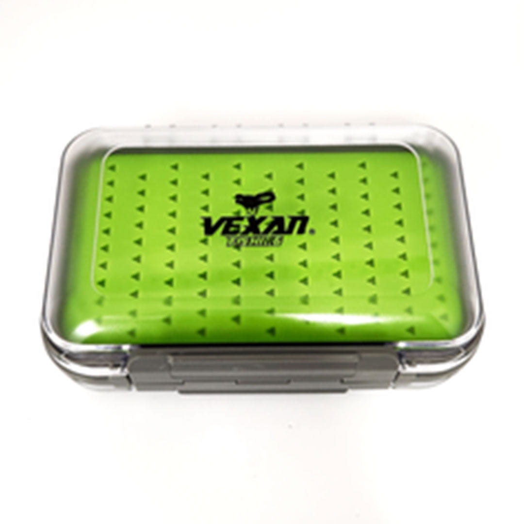 Vexan Double-Sided Regular Ice Fishing Jig Box with Silicone Insert for ...