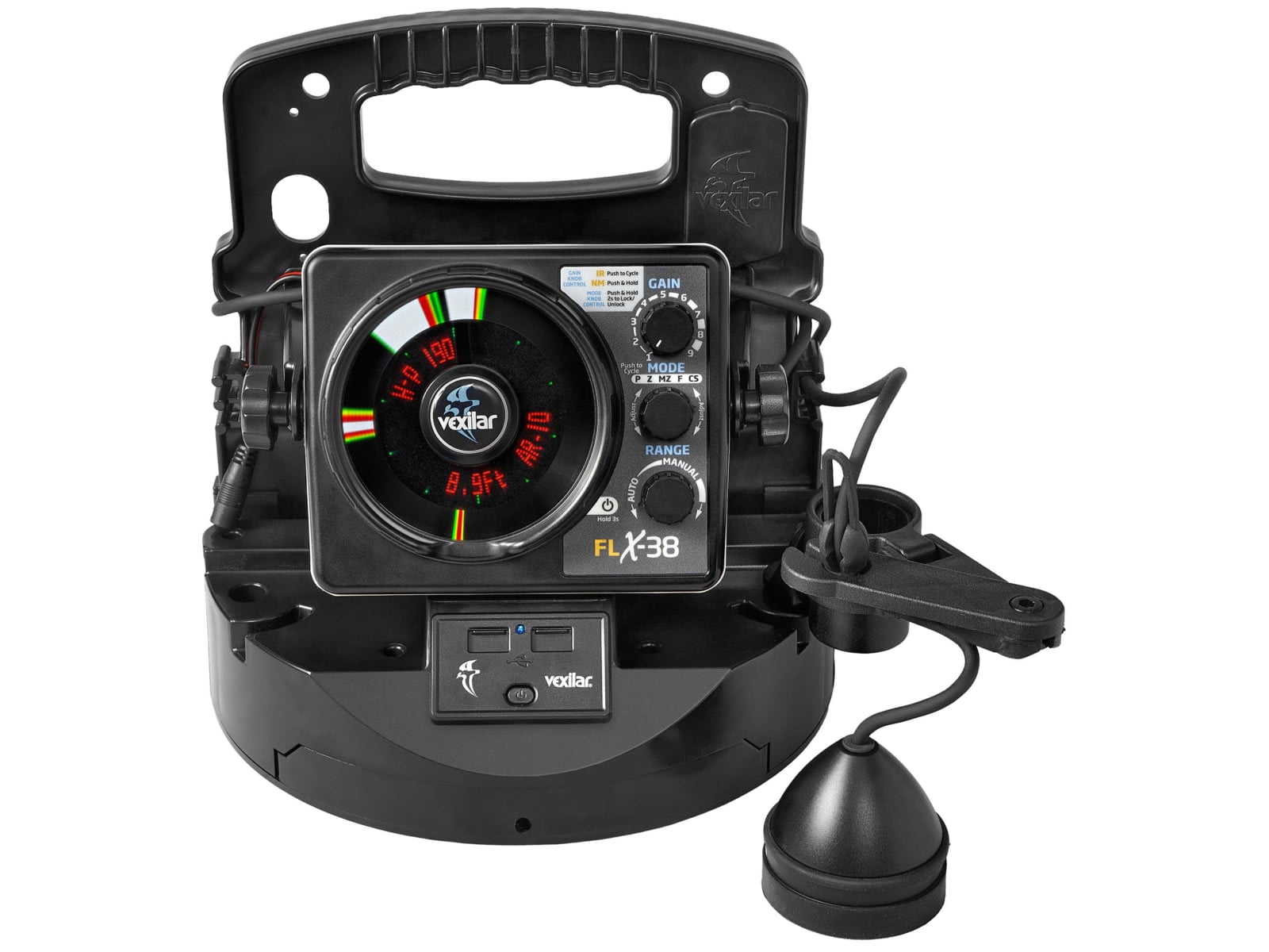 Vexilar FLX-38 BB Pro Pack Elite w/Broad Band Ice Ducer Vexilar Lithium ...