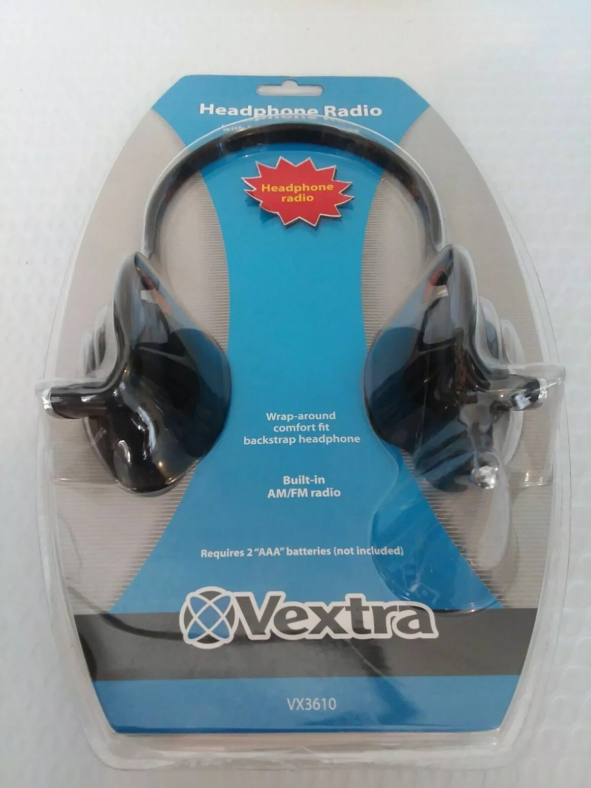 Vextra Vx3610 Built-In Am/Fm Radio Headphones Head Set Portable Walkman ...