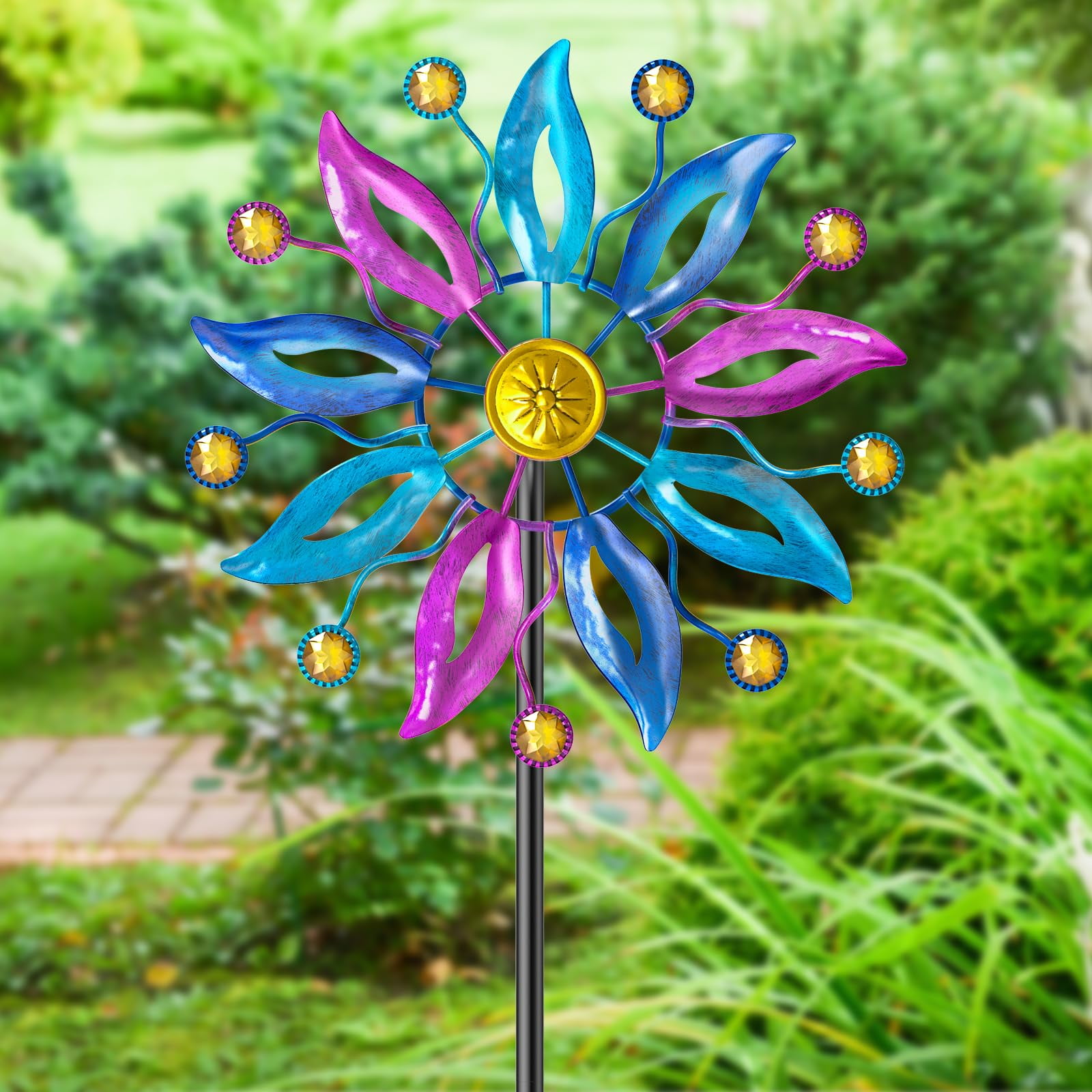VeyFolzin.st Wind Spinner Outdoor, Metal Windmill Garden Decorations ...