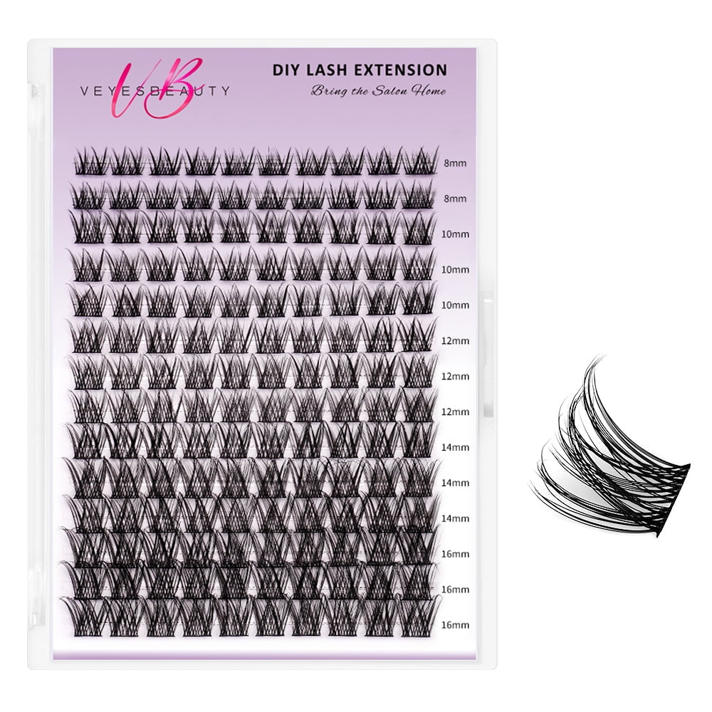 Aliver Single Lashes Eyelash Clusters 240 Pcs Individual Lashes 9-16 mm ...
