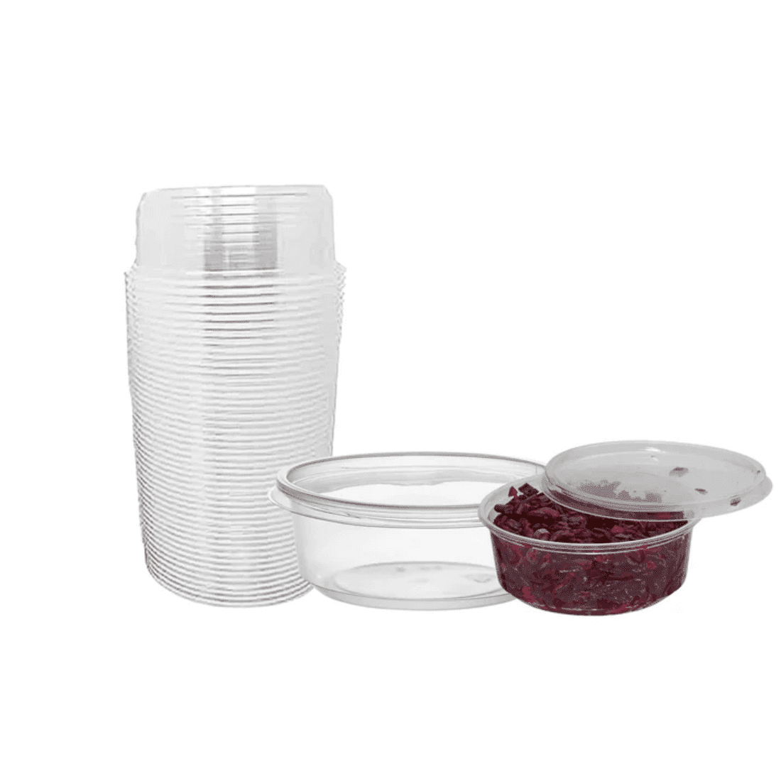 Vezee 8oz Lightweight Deli Containers with Lids Clear Airtight Takeout ...