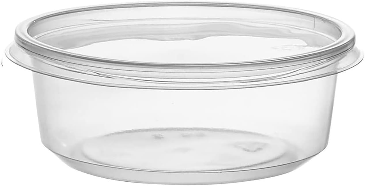 Vezee 8oz Lightweight Deli Containers with Lids Disposable Plastic Food ...