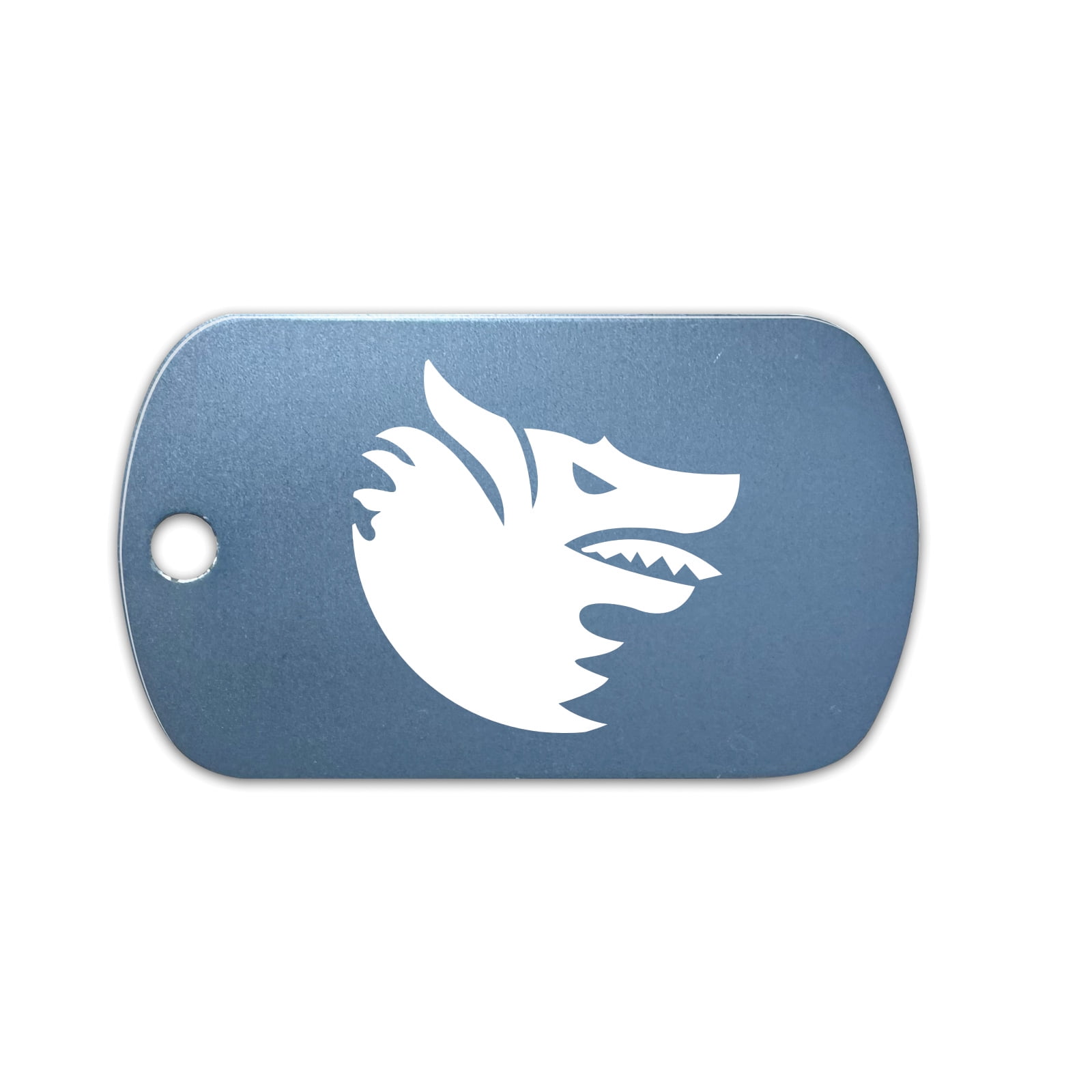 Vf-1 Wolfpack GI Dog Tag Aluminum Keychain decal - Light Blue - Walmart.com