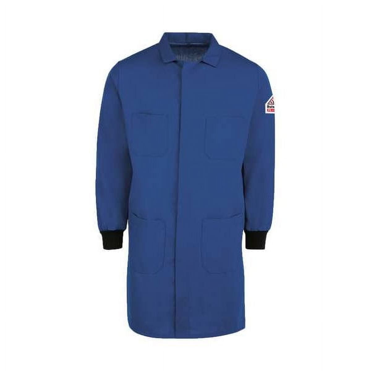 Workrite Fr Mens Flame-Resistant Lab Coat, Blue, L L Blue Nomex KNC2RB ...