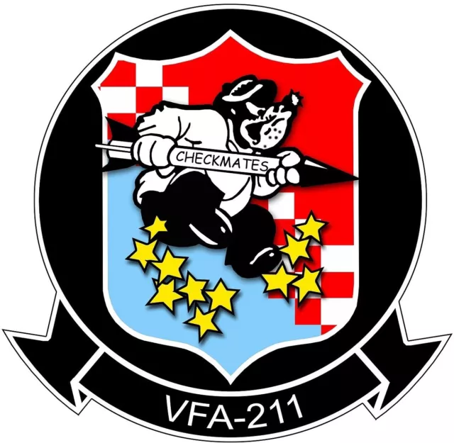 Vfa-211 Checkmates Us Navy Logo Sticker Sticker Baseball Sticker ...