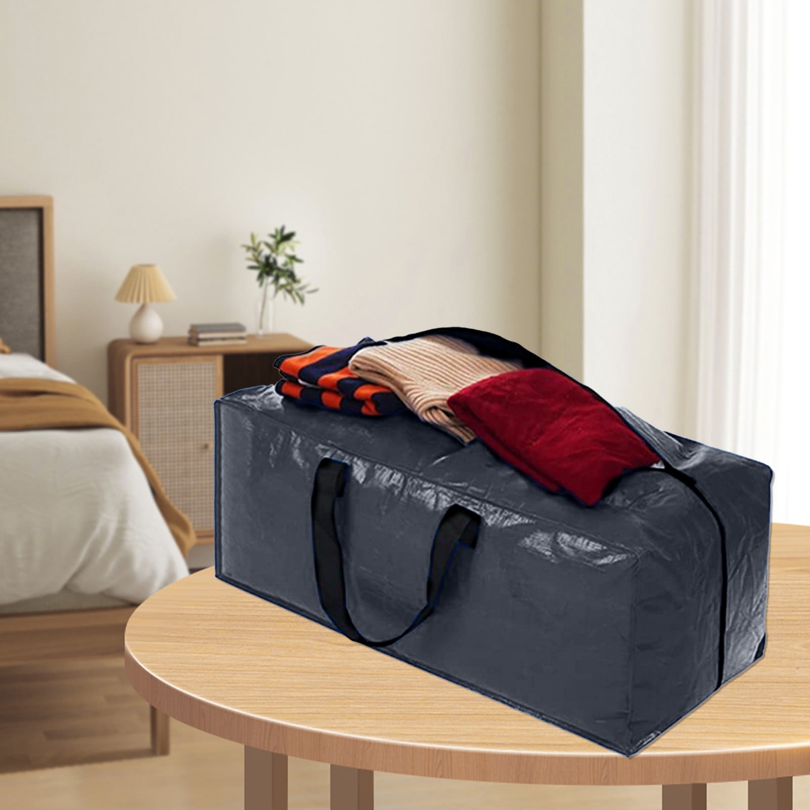 Vfedsrsge Black Heavy Duty Storage Bags with Handle,Closet Bed ...