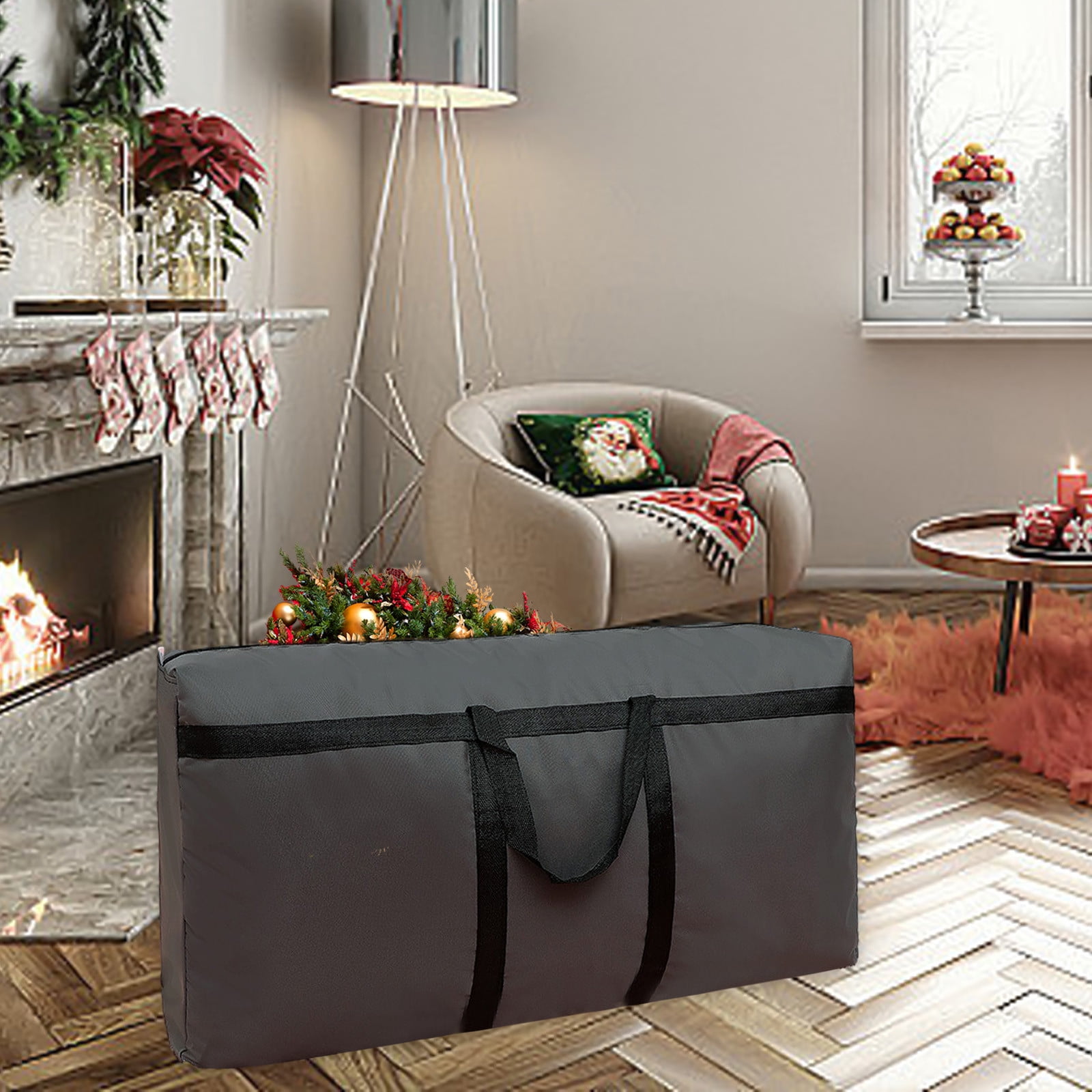 Vfedsrsge Heavy Duty Storage Bags with Handle,Clothes Storage Bins with ...