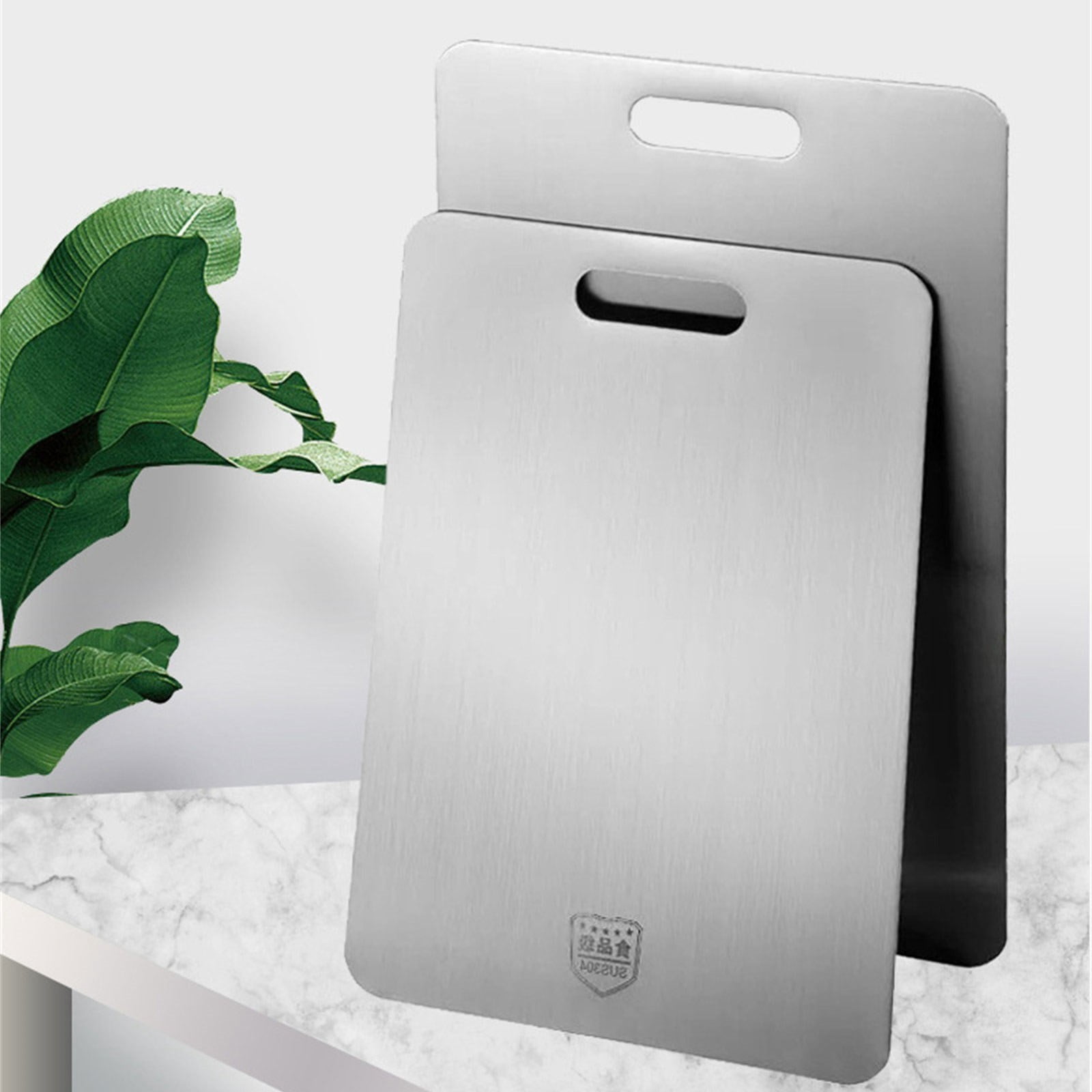 Vfedsrsge Titanium Cutting Board for Kitchen Multi-Sized,304 Stainless ...