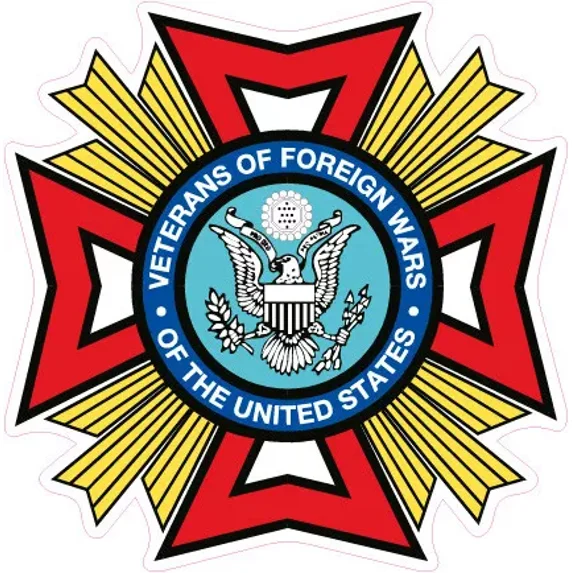Vfw Veterans Of Foreign Wars Usa Logo Sticker Window Decal Phone Decal ...