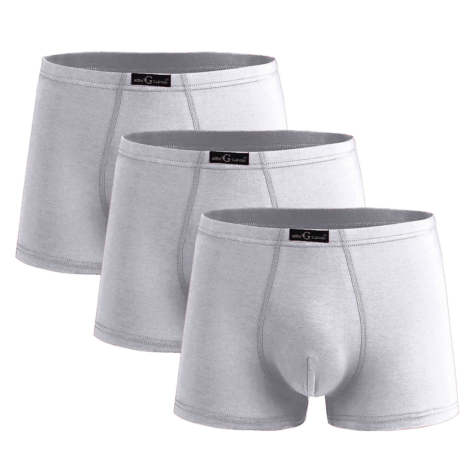 VgaVtl 3 PC Cotton Boxers for Men Big Underwear Men Athletic Boxer ...