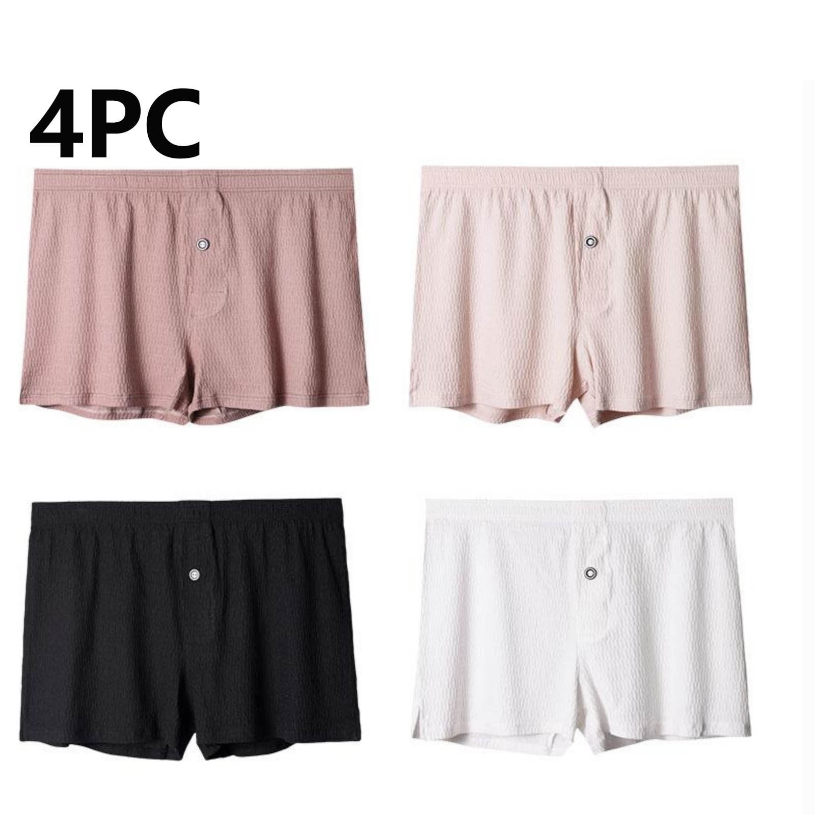 VgaVtl 4 PC Mens Plus Size Boxers Cotton Mens Plus Size Underwear ...