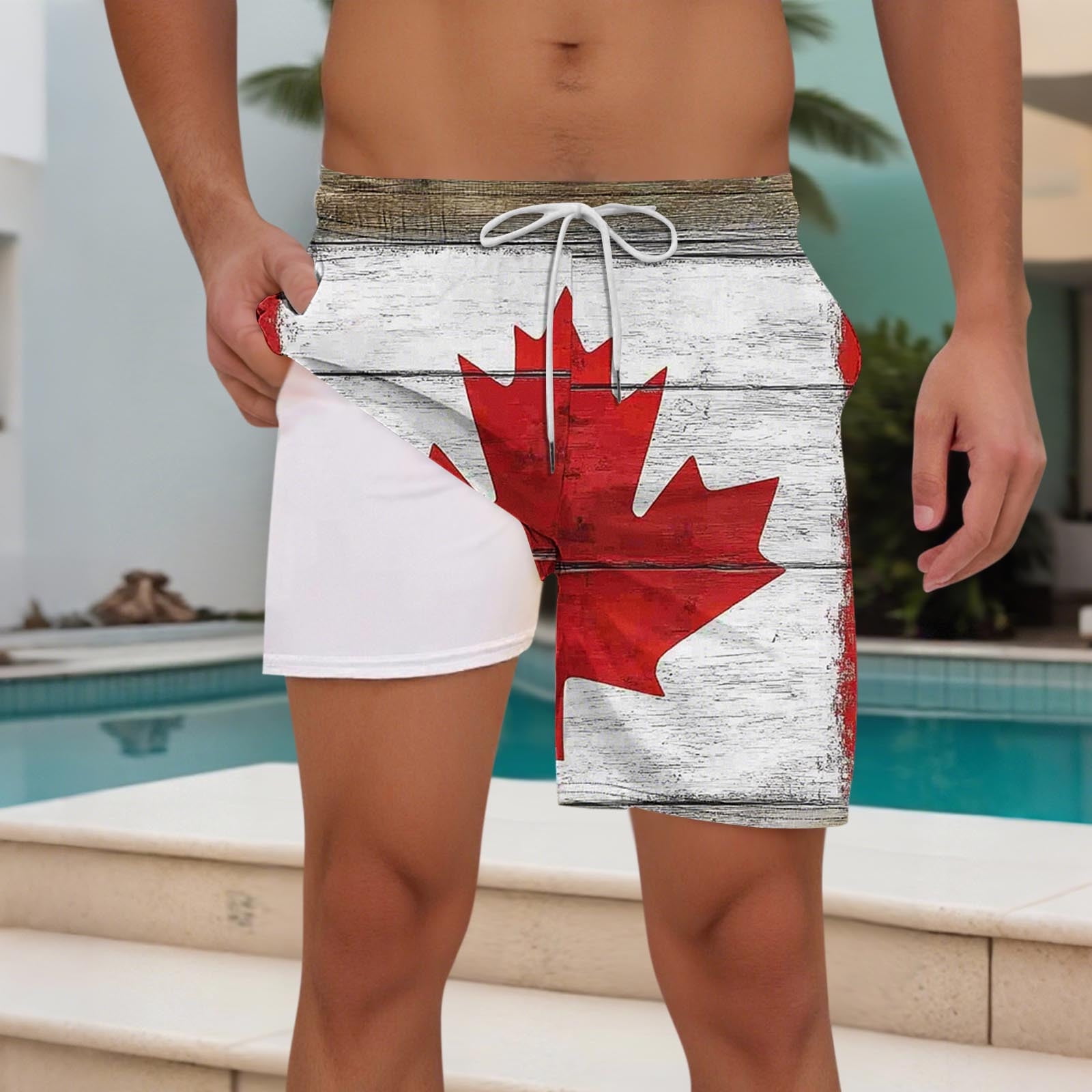 VgaVtl Athletic Shorts Men Shorts for Men Plus Size Independence Day ...