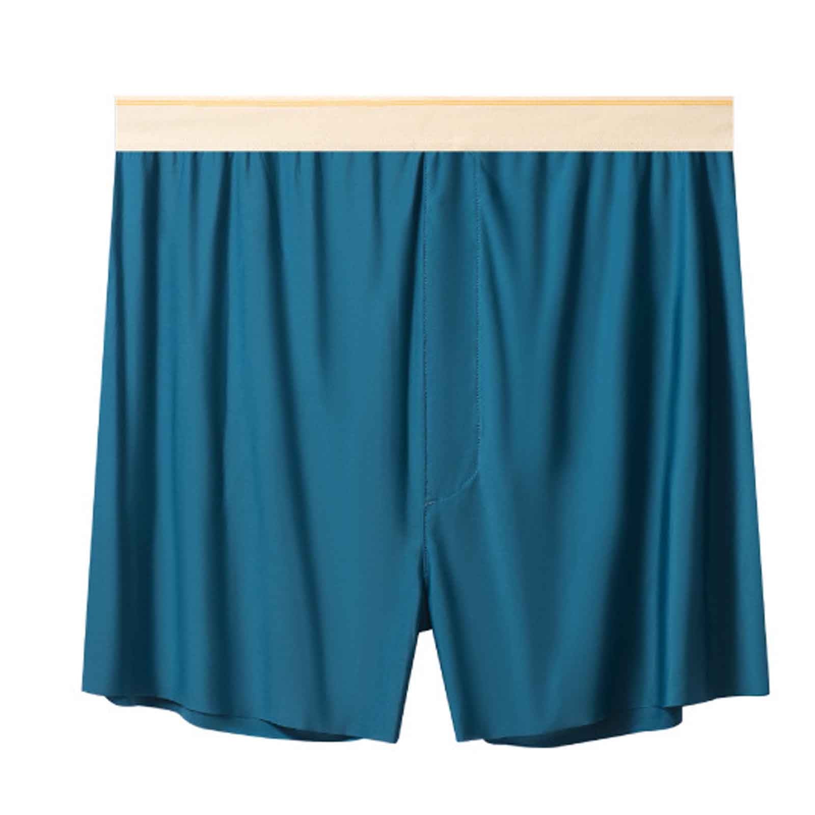 VgaVtl Big Mens Boxers Athletic Mens Plus Size Underwear Single Color ...