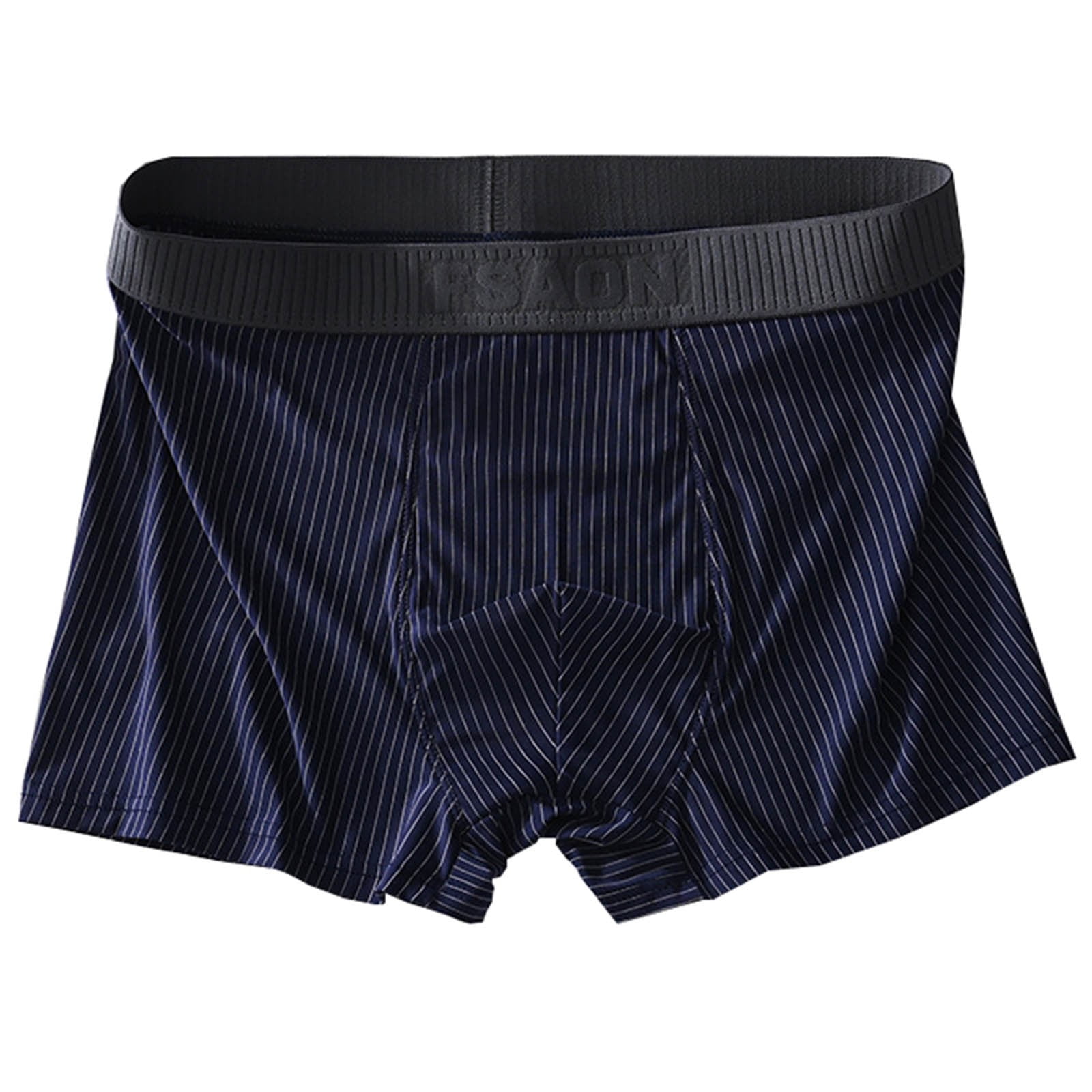 VgaVtl Elastic Plus Size Mens Boxers Plus Size Mens Underwear Solid ...