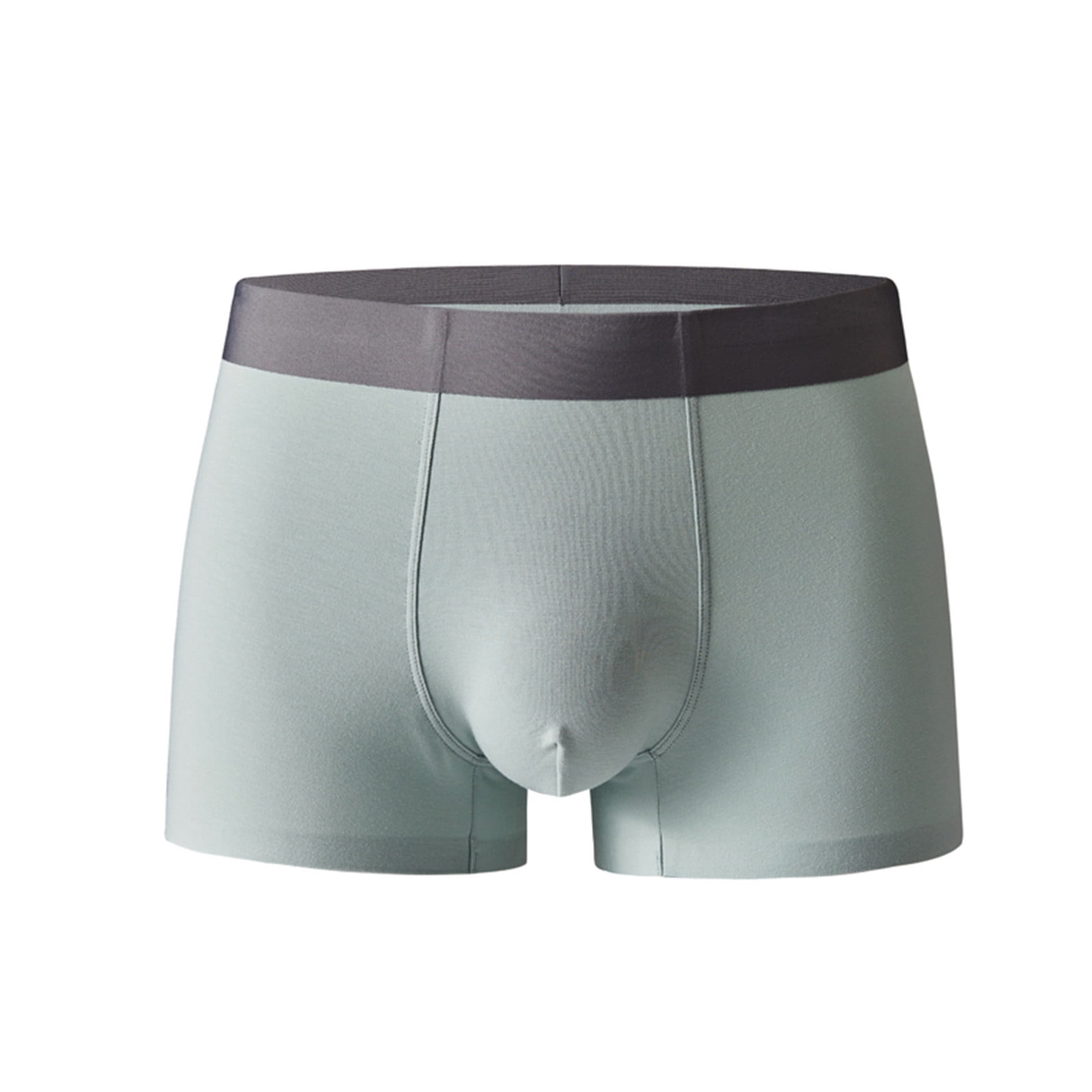 VgaVtl Mens Boxers Big Underwear for Men Boxer Briefs Stretch Fitness Seamless Plain Underpants ...