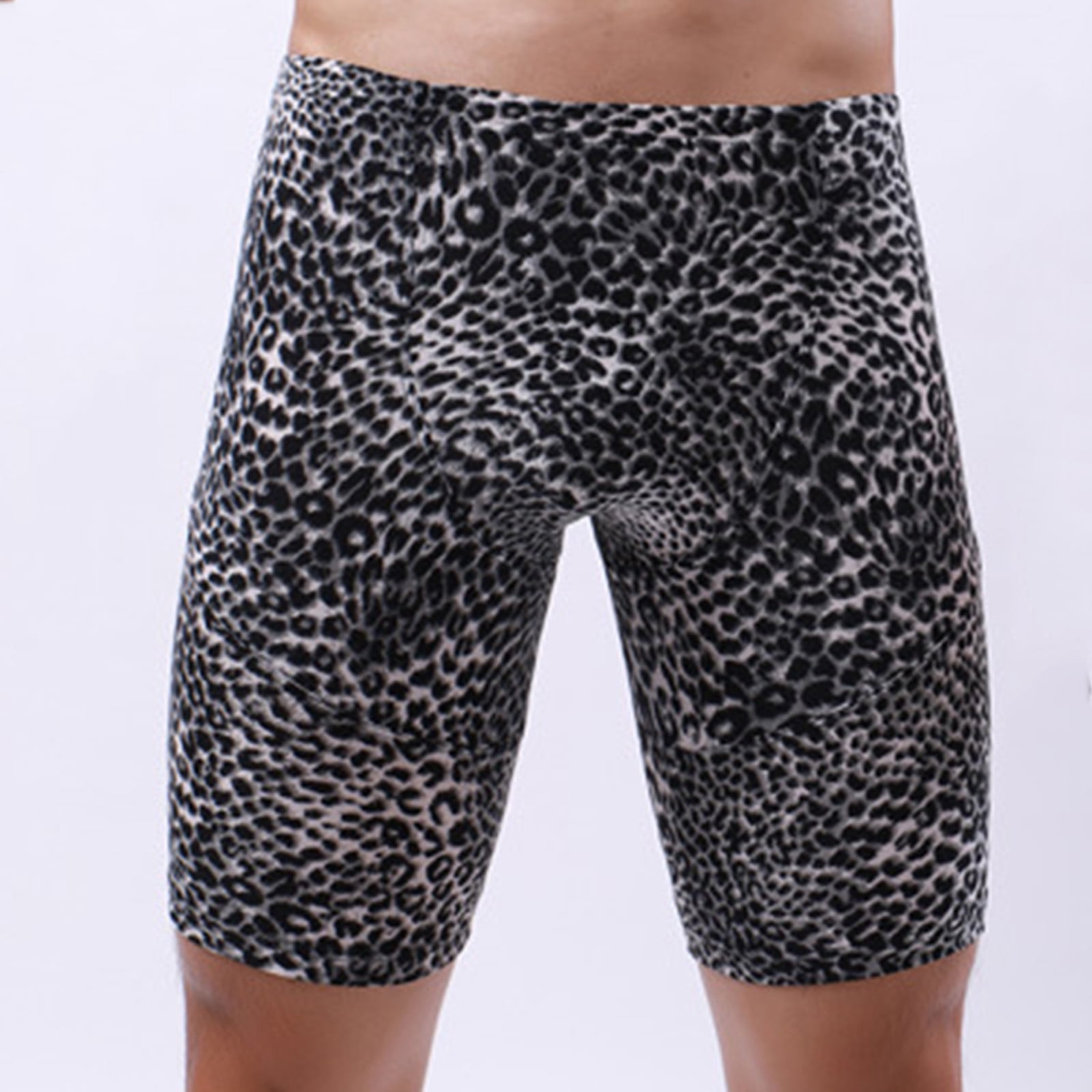 VgaVtl Mens Plus Size Boxers Leopard Print Mens Plus Size Underwear ...