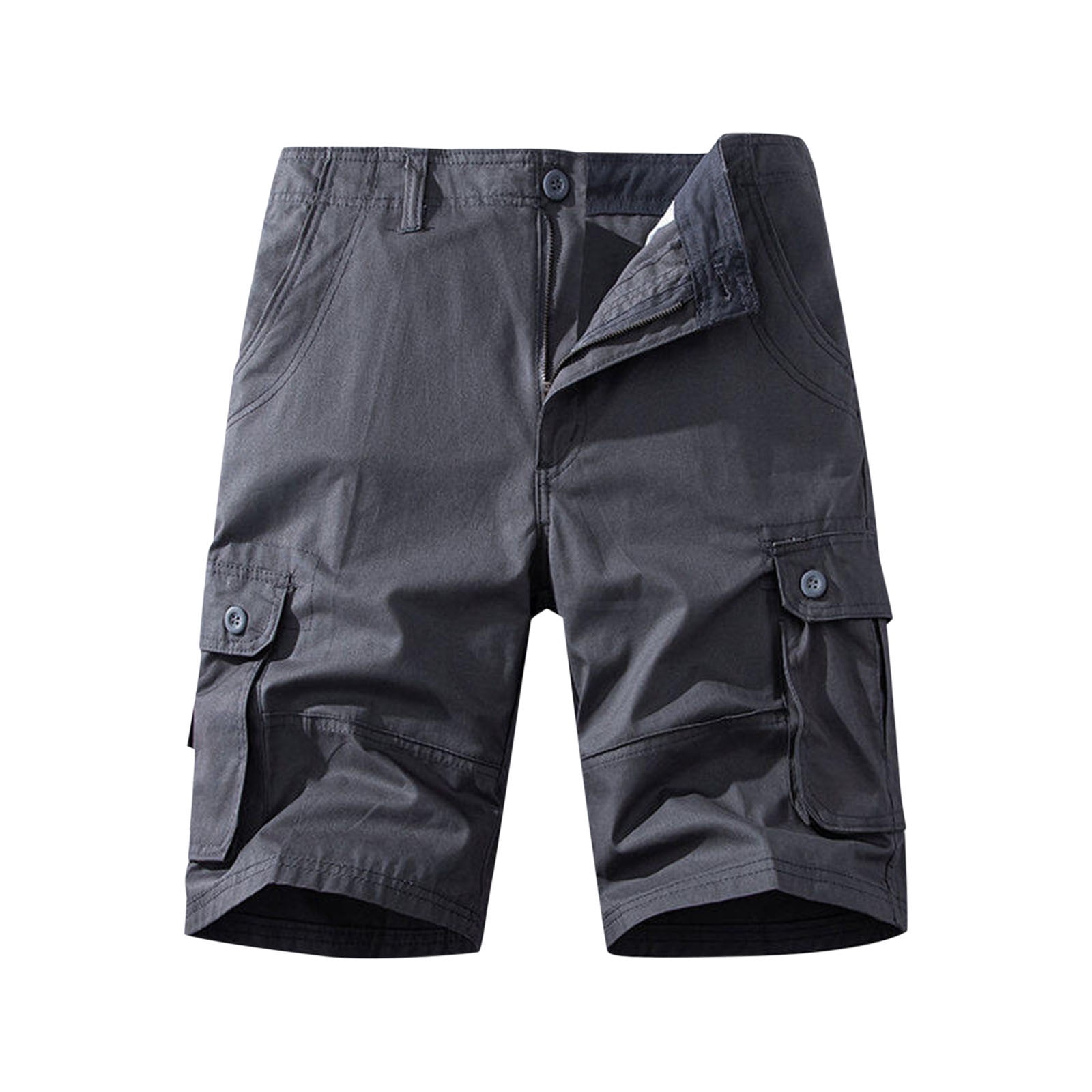 VgaVtl Mens Shorts Summer Cargo Plus Size Shorts Men Loose Plain ...