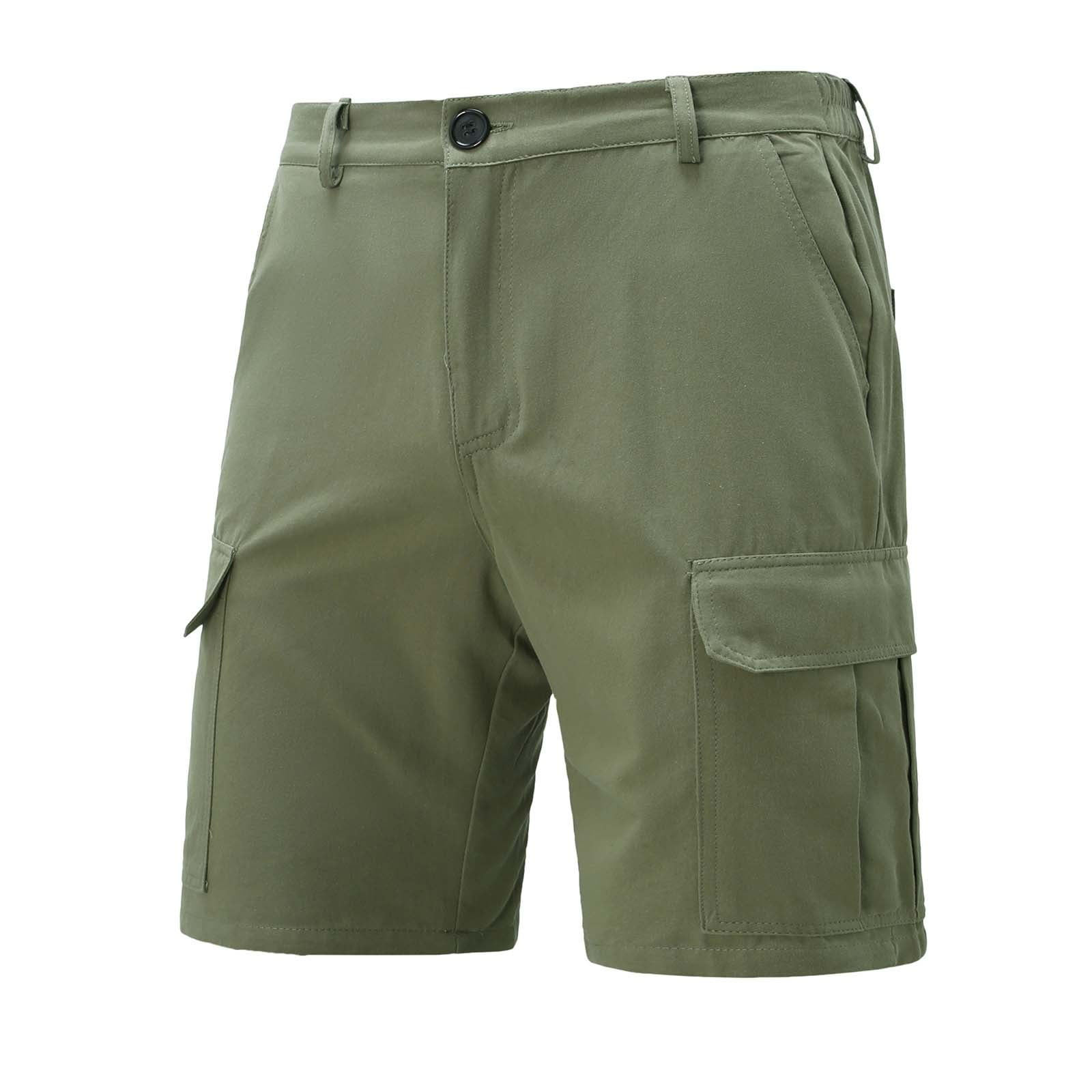 VgaVtl Shorts Men Summer Cargo Plus Size Shorts Men Gym Plain Pockets ...