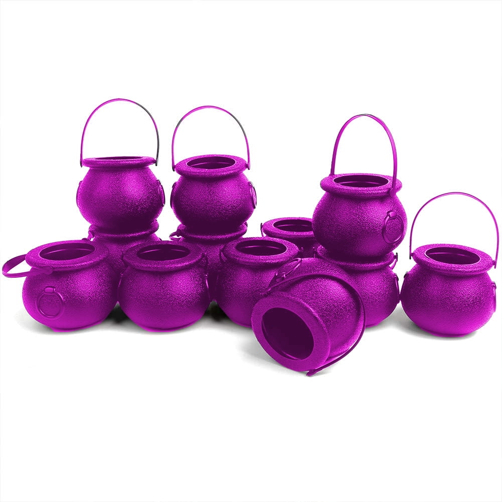 Vggrvlo 12PCS Halloween Cauldron Mini Halloween Witches Cauldron ...