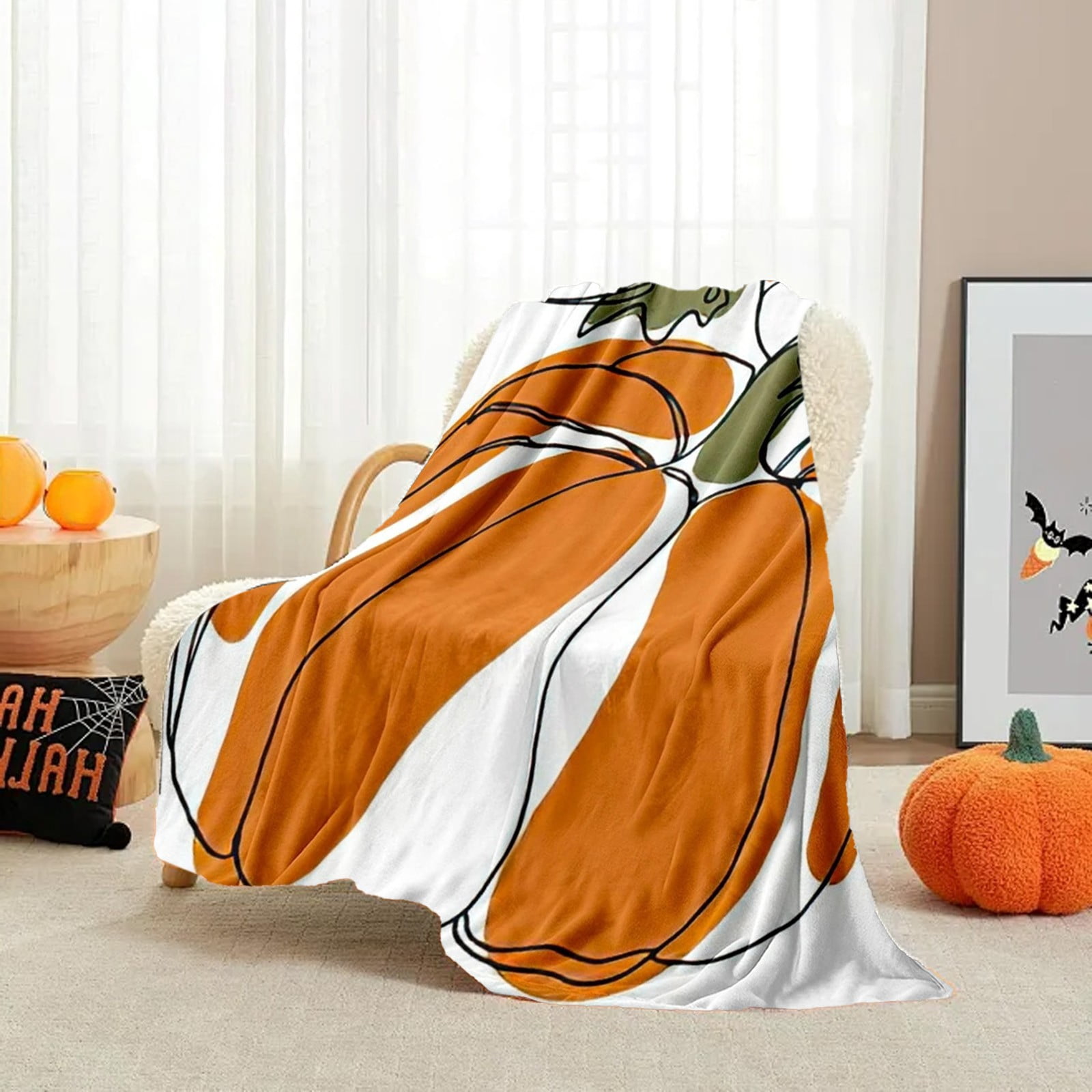 Vggrvlo Blanket Savings Halloween Throw Blanket Soft Plush Throw ...