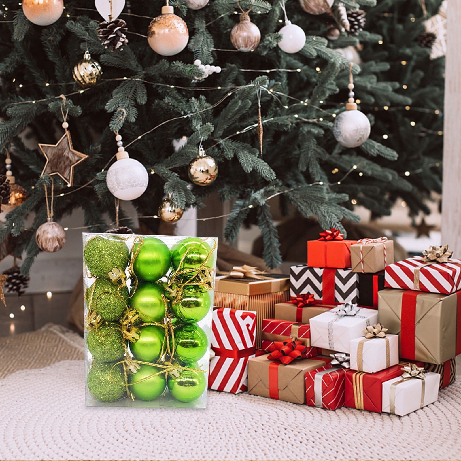 Vggrvlo Christmas Tree Decorations Clearance!24Pcs High-Ranking 1.2in ...