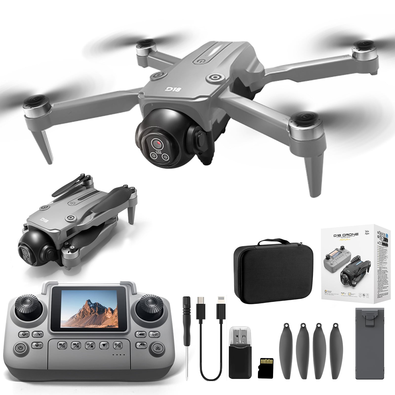 Vggrvlo Drone for Kids 8-12 Vertical Shooting Subject Tracking ...