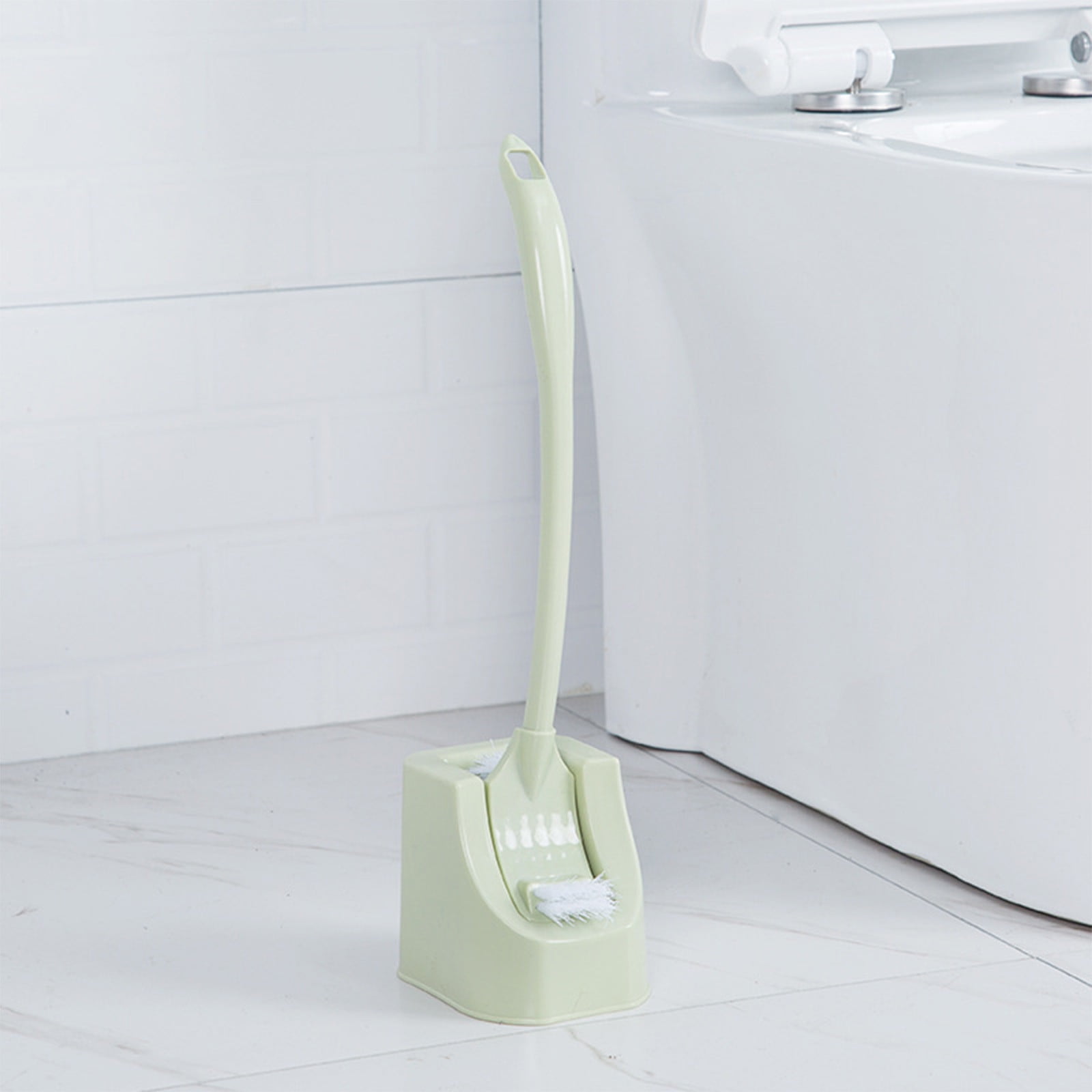 Vggrvlo Toilet Brush and Holder Set Compact Toilet Brush & Holder for ...