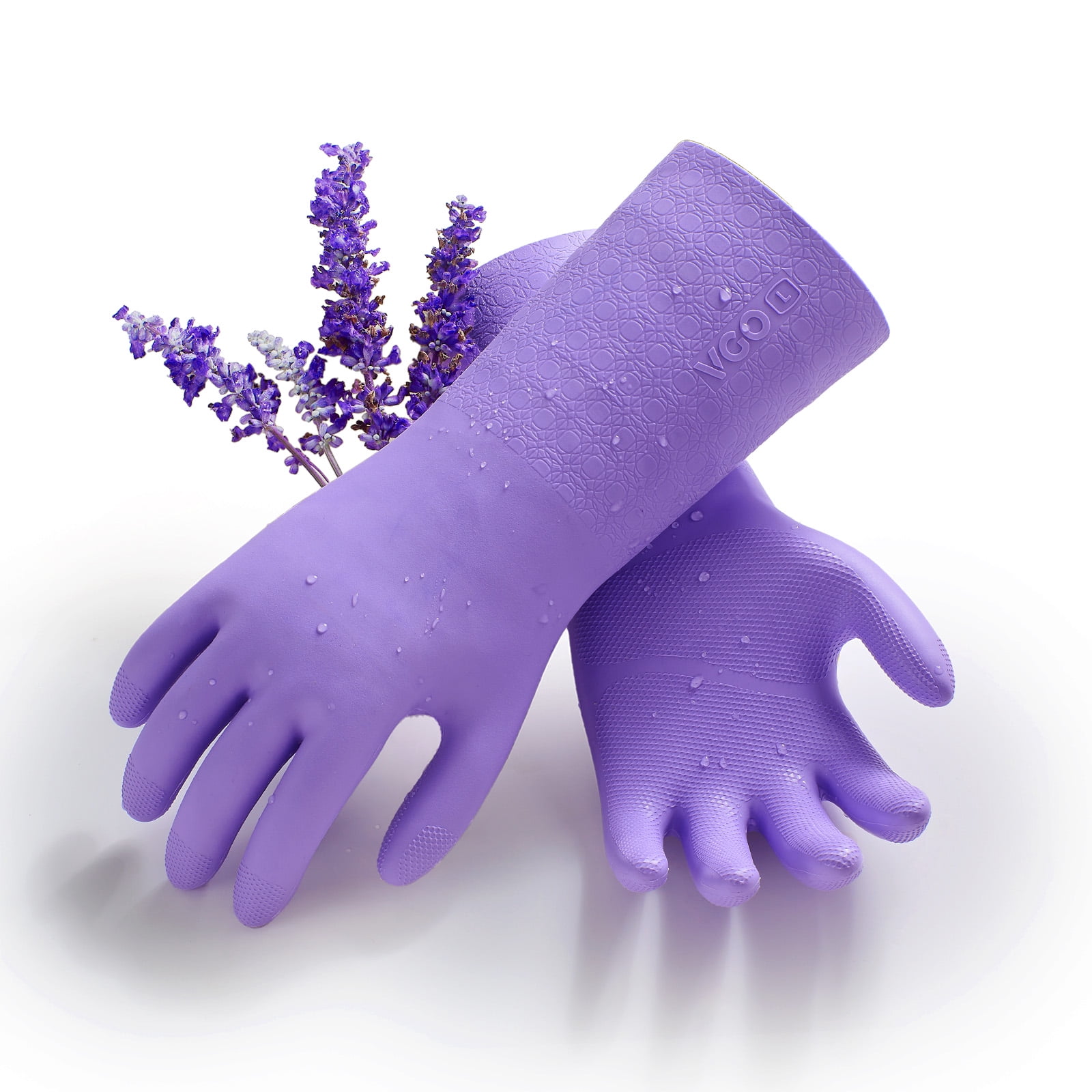 Vgo... Reusable Household Gloves Infused with Aromas,Lined Dishwashing ...