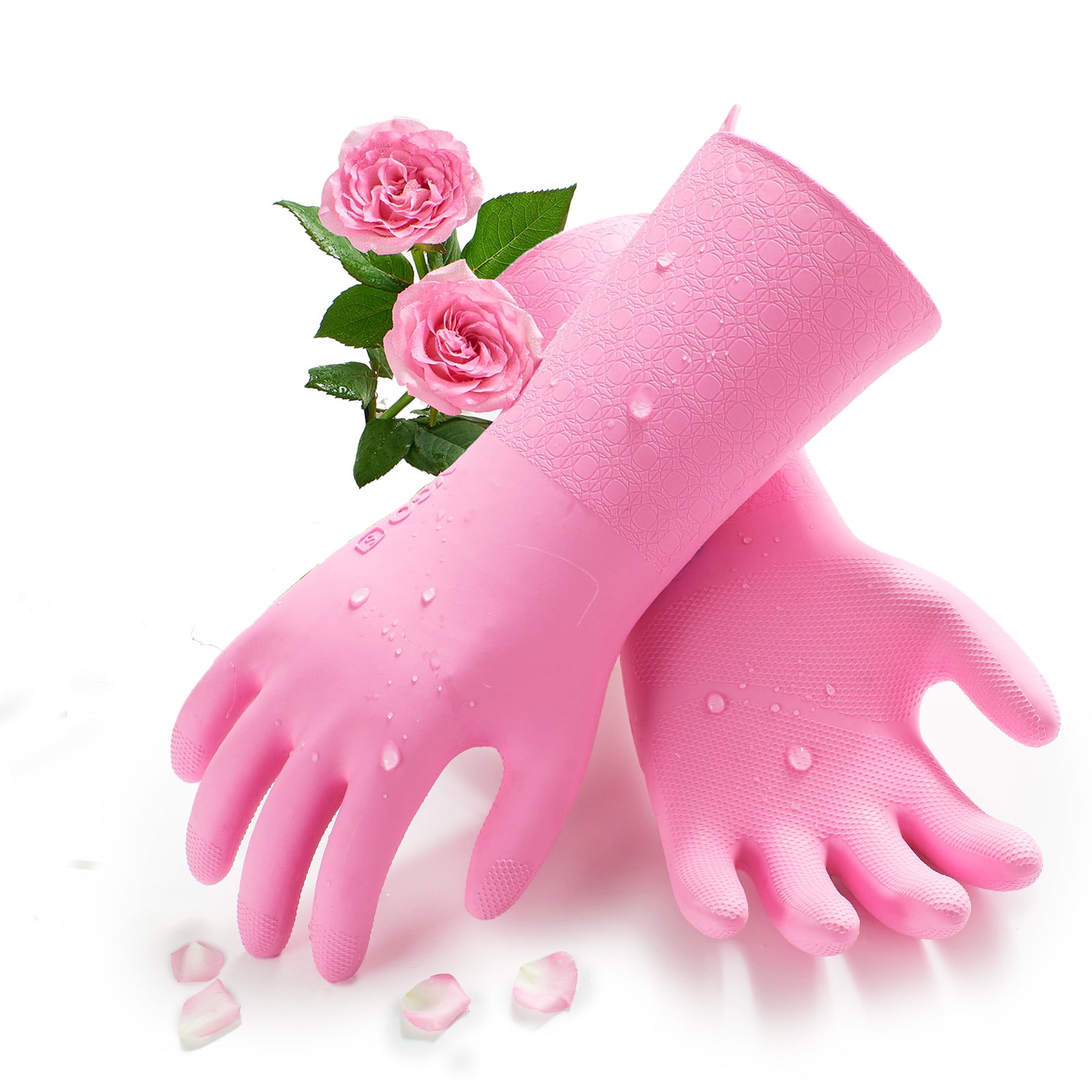 Vgo... Reusable Household Gloves Infused with Aromas,Lined Dishwashing ...