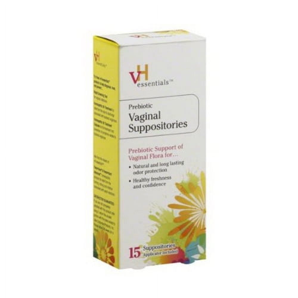 Vh Essentials Prebiotic Vaginal Suppositories - 15 Ea, 3 Pack - Walmart.com