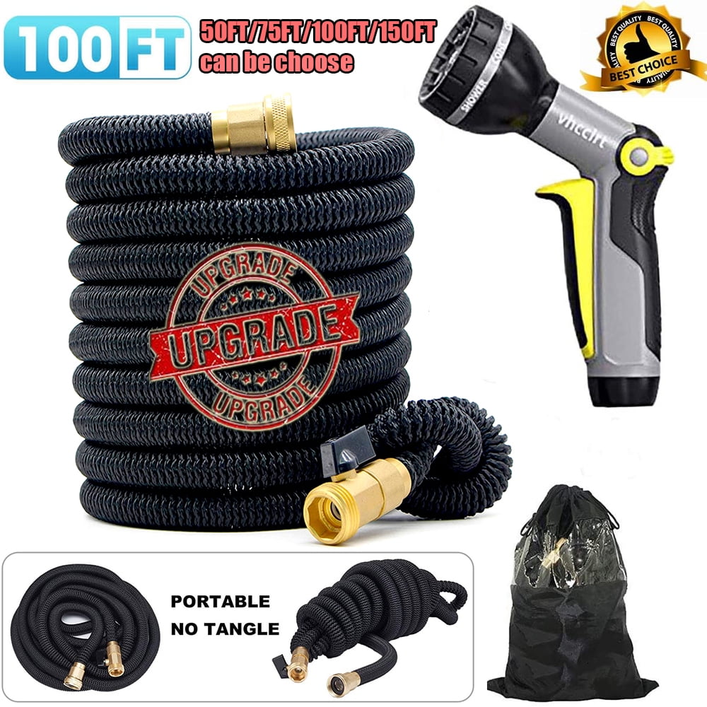 Vhccirt 50/75/100/150ft Expandable Garden Hose,Water Hose,with Triple ...