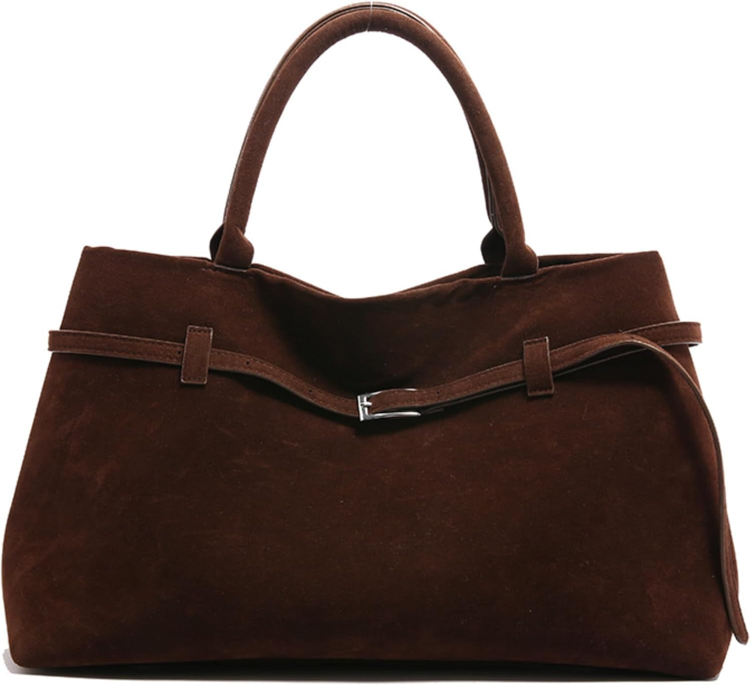 Vhitler Suede Tote Bag Large Brown Suede Bag Designer Handbags Leather ...