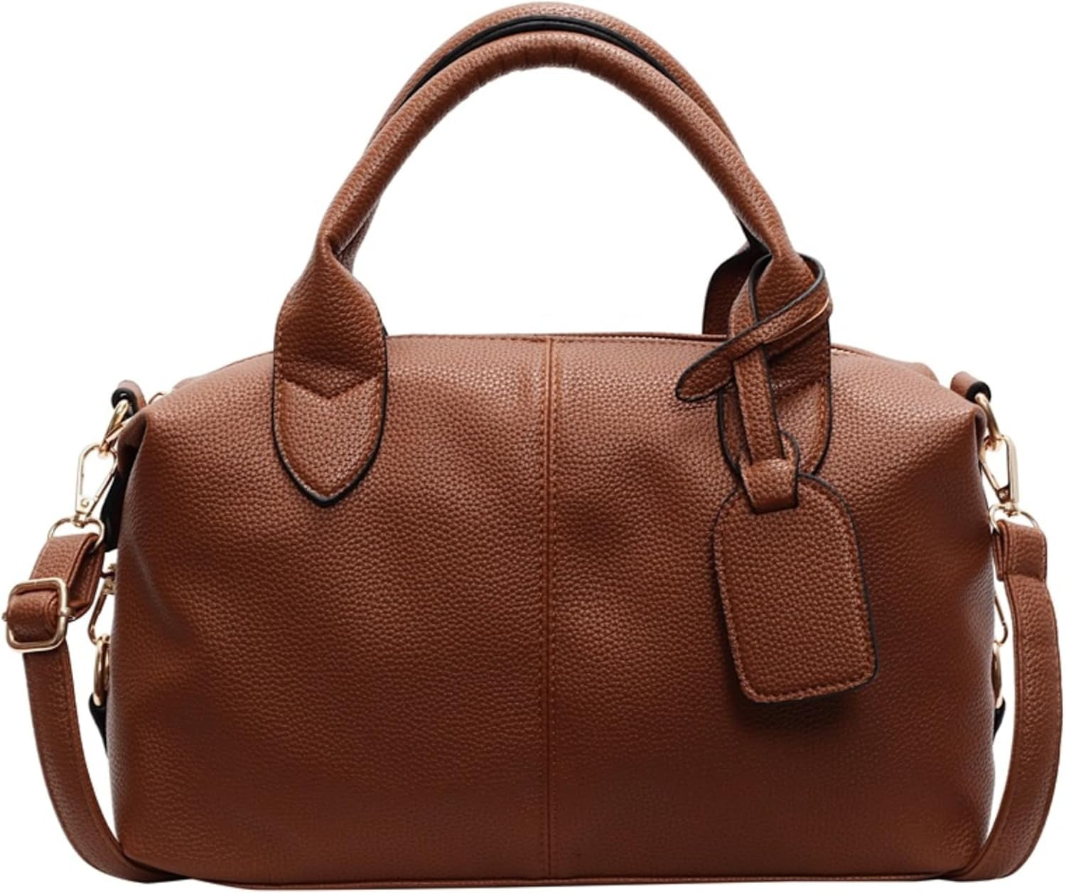 Vhitler Women's Leather Tote Bag City Bowling Bags Trendy Preppy Large ...