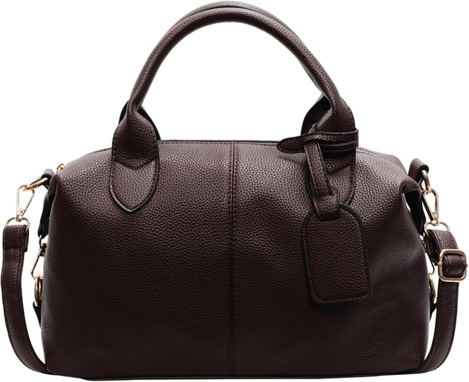 Vhitler Women's Leather Tote Bag City Bowling Bags Trendy Preppy Large ...