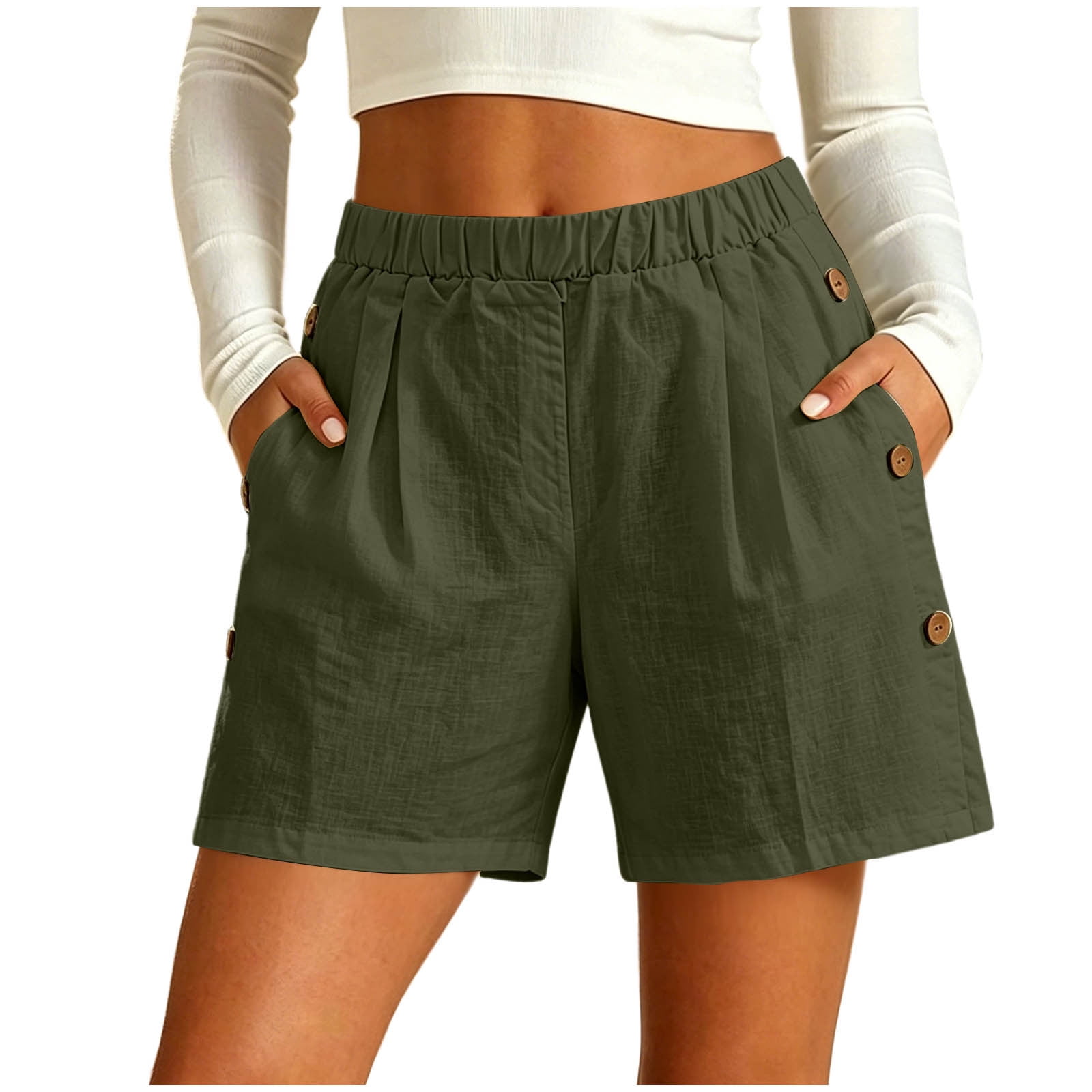 Vhkiploz Board Shorts For Women'S Elastic Waist Running Shorts Summer ...