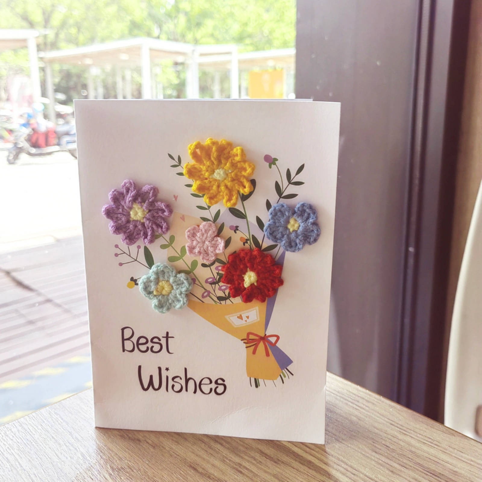 ViLaViDe Crochet Greeting Card 2025 Handmade Cute Knitting Crochet ...
