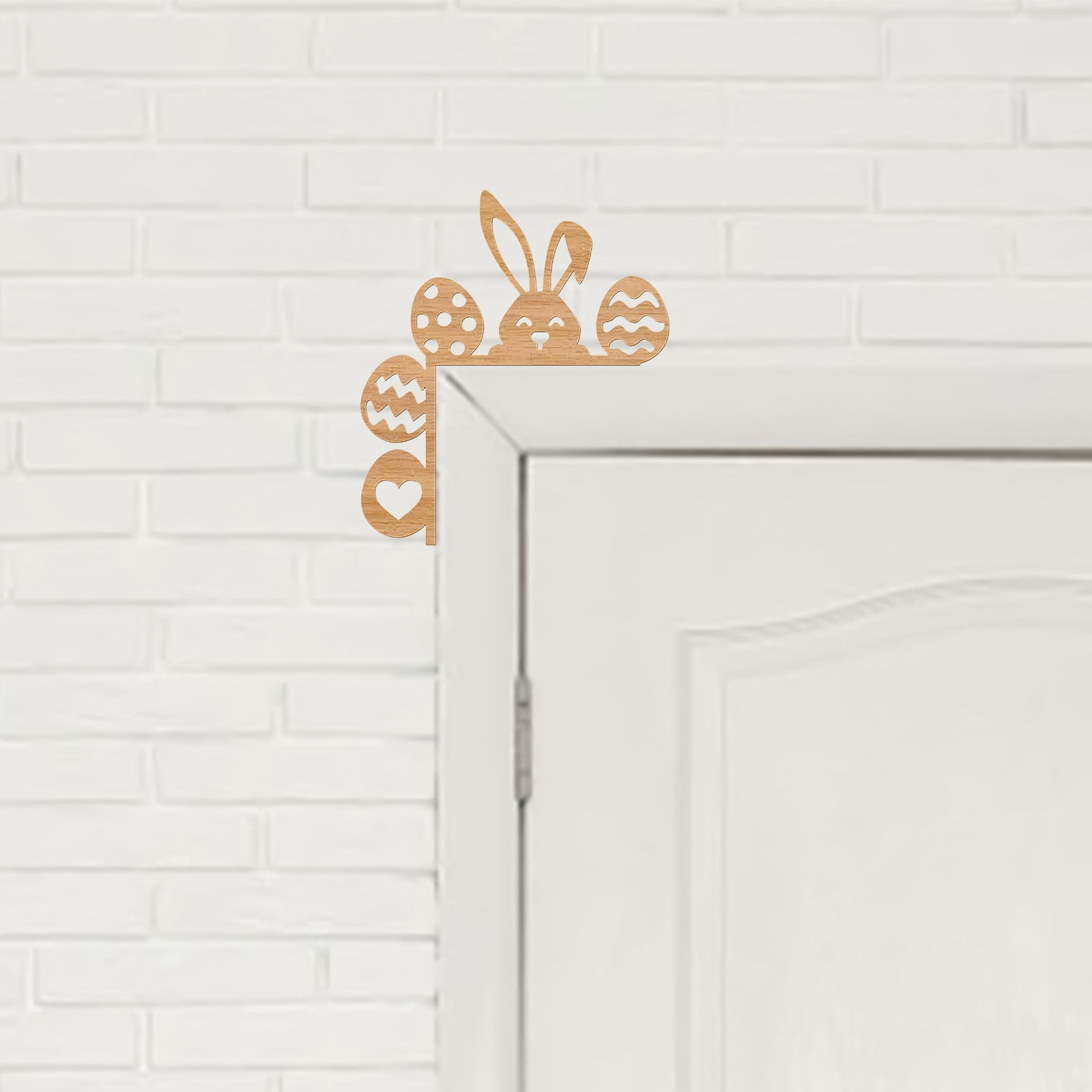 ViLaViDe Door Corner Sign Wooden Door Topper St. Day Door Corner Sign ...