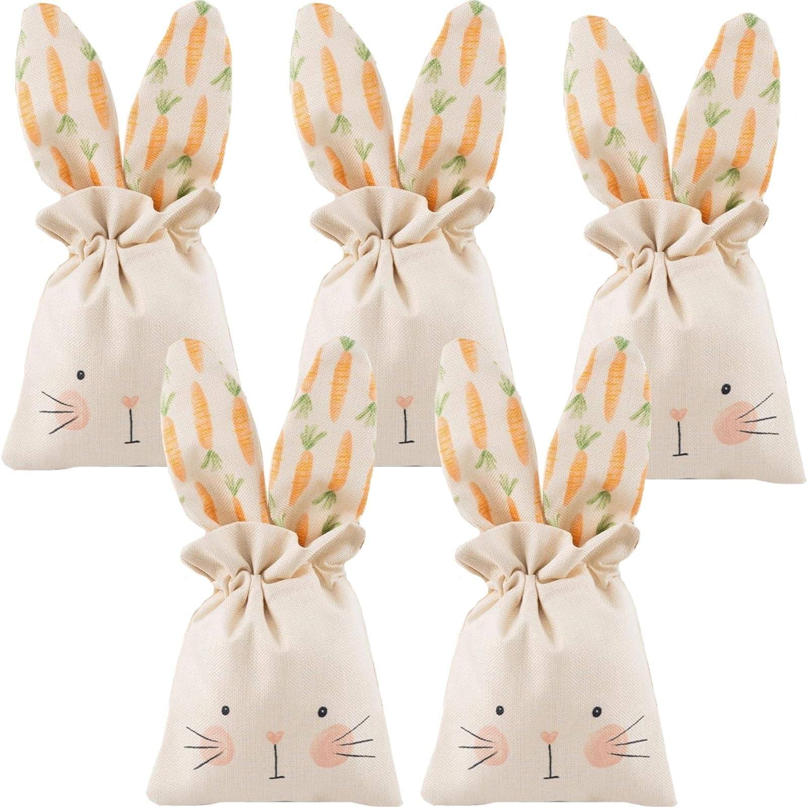 ViLaViDe Easter Bag Candy Easter Bunny Bags For Birthday Decoration For ...