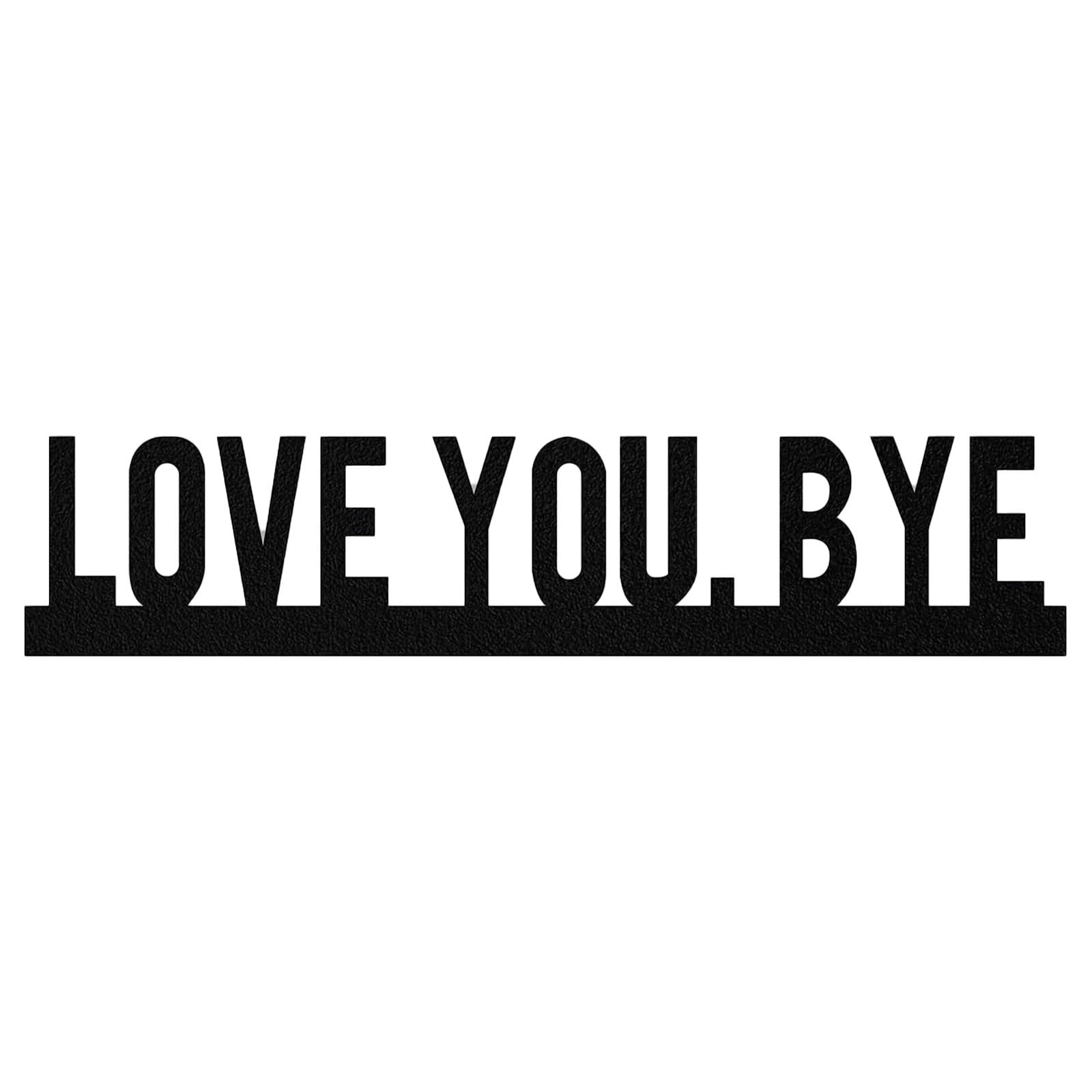 ViLaViDe Love You Bye Over Door Frame Decor Corner Sign Metal Door ...