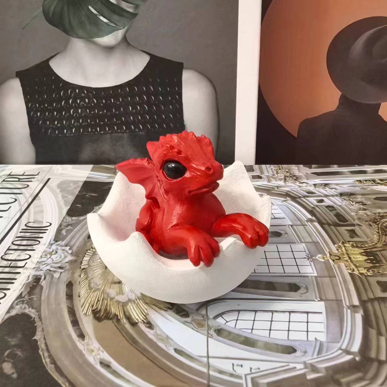ViLaViDe Newborn Dragon In Egg 3D Printed Dragon Egg Mini Dragon ...