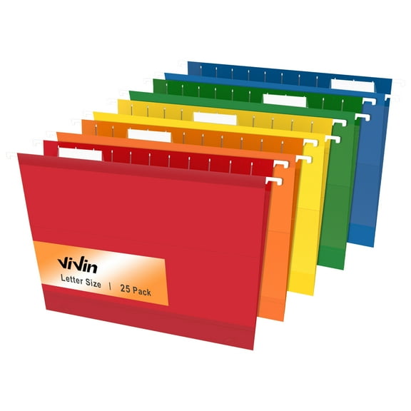 Pendaflex Standard Colored Glow Hanging File Folders, Letter Size, 1/5 ...